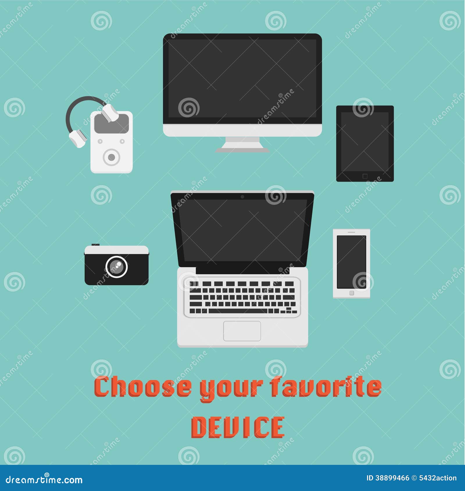 Vector Device Set eps 10 stock vector. Illustration of technology ...