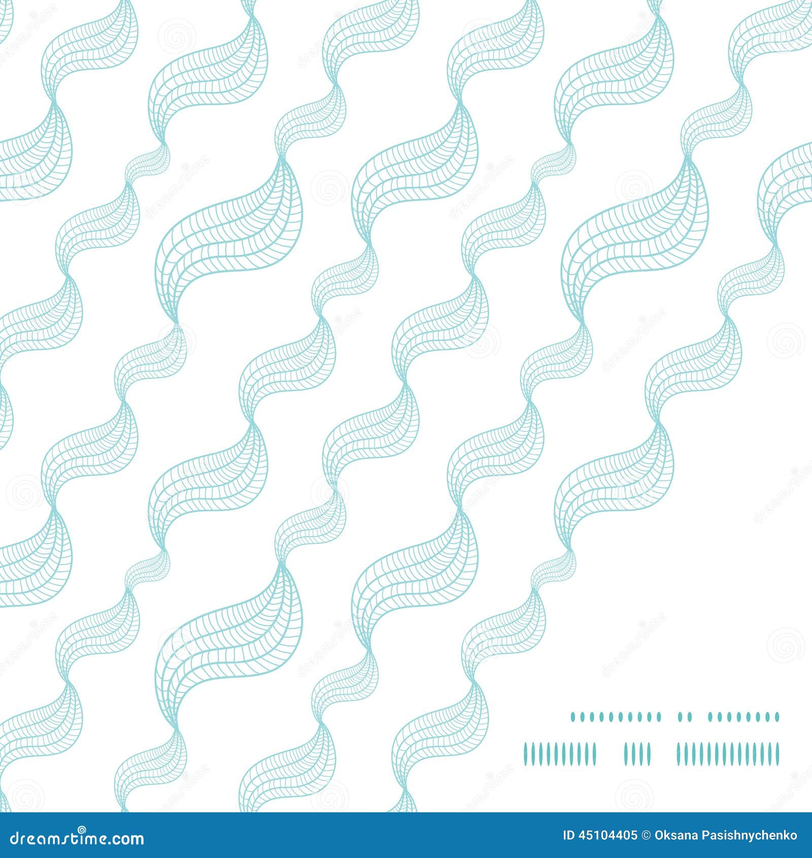 Vector Diagonal Abstract Waves Frame Corner Stock Vector - Illustration ...