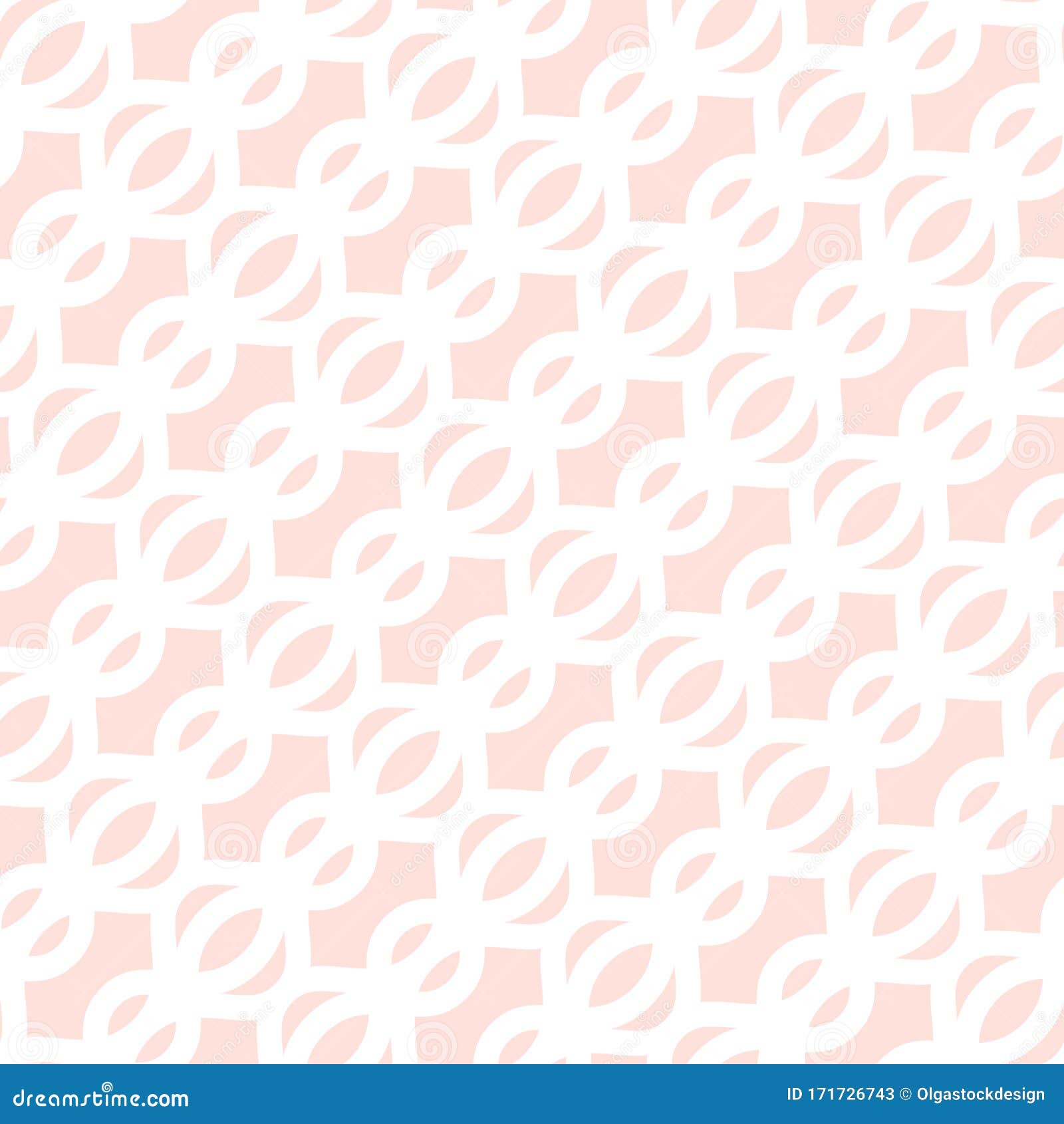 Vector Diagonal Mesh Seamless Pattern. Subtle Pink and White Minimal ...