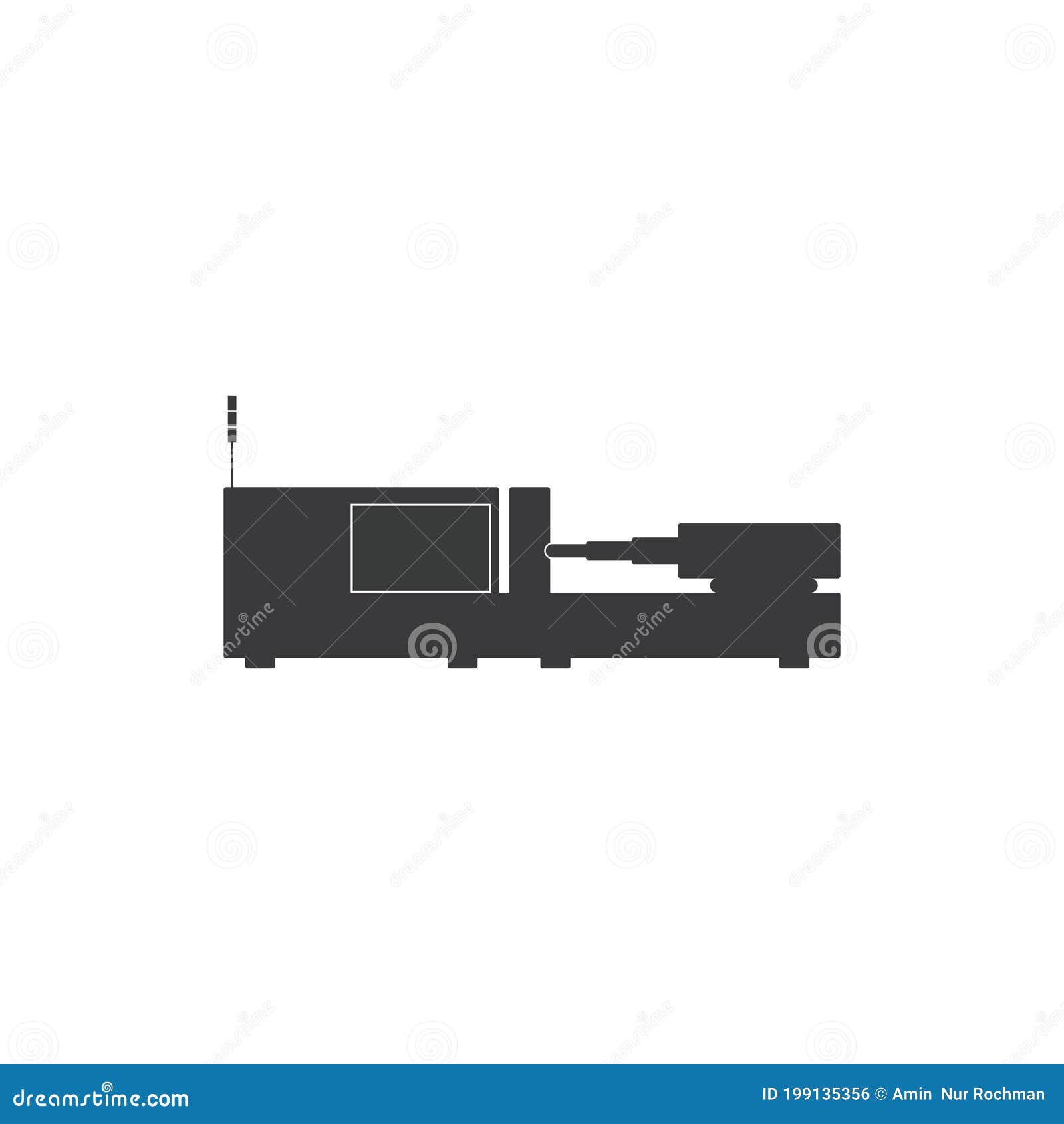 Vector Diagram of an Electric or Hydraulic Injection Molding Machine ...