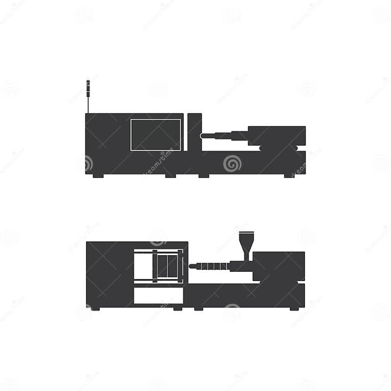 Vector Diagram of an Electric or Hydraulic Injection Molding Machine ...