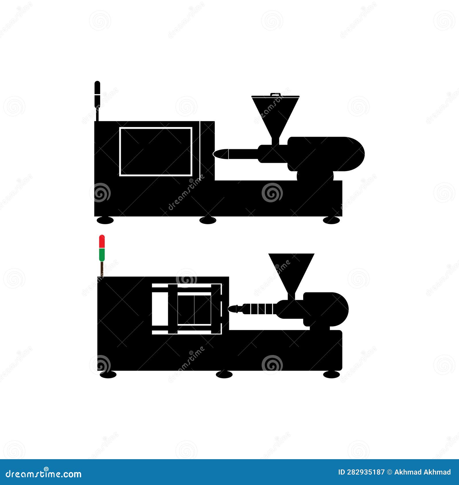 Electric or Hydraulic Injection Molding Icon Stock Vector ...