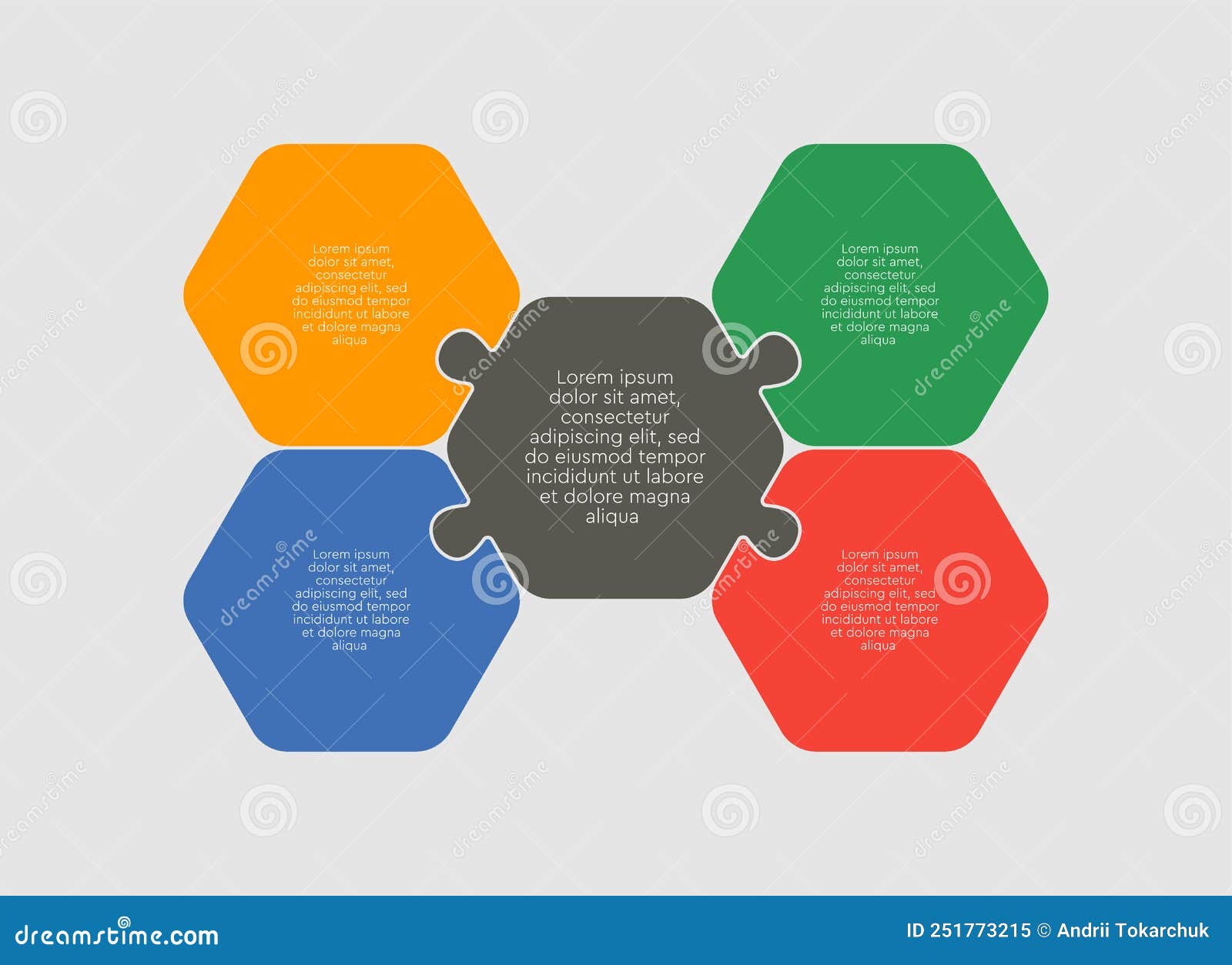 Vector Diagram Infographic Process on 4 Steps Stock Illustration ...
