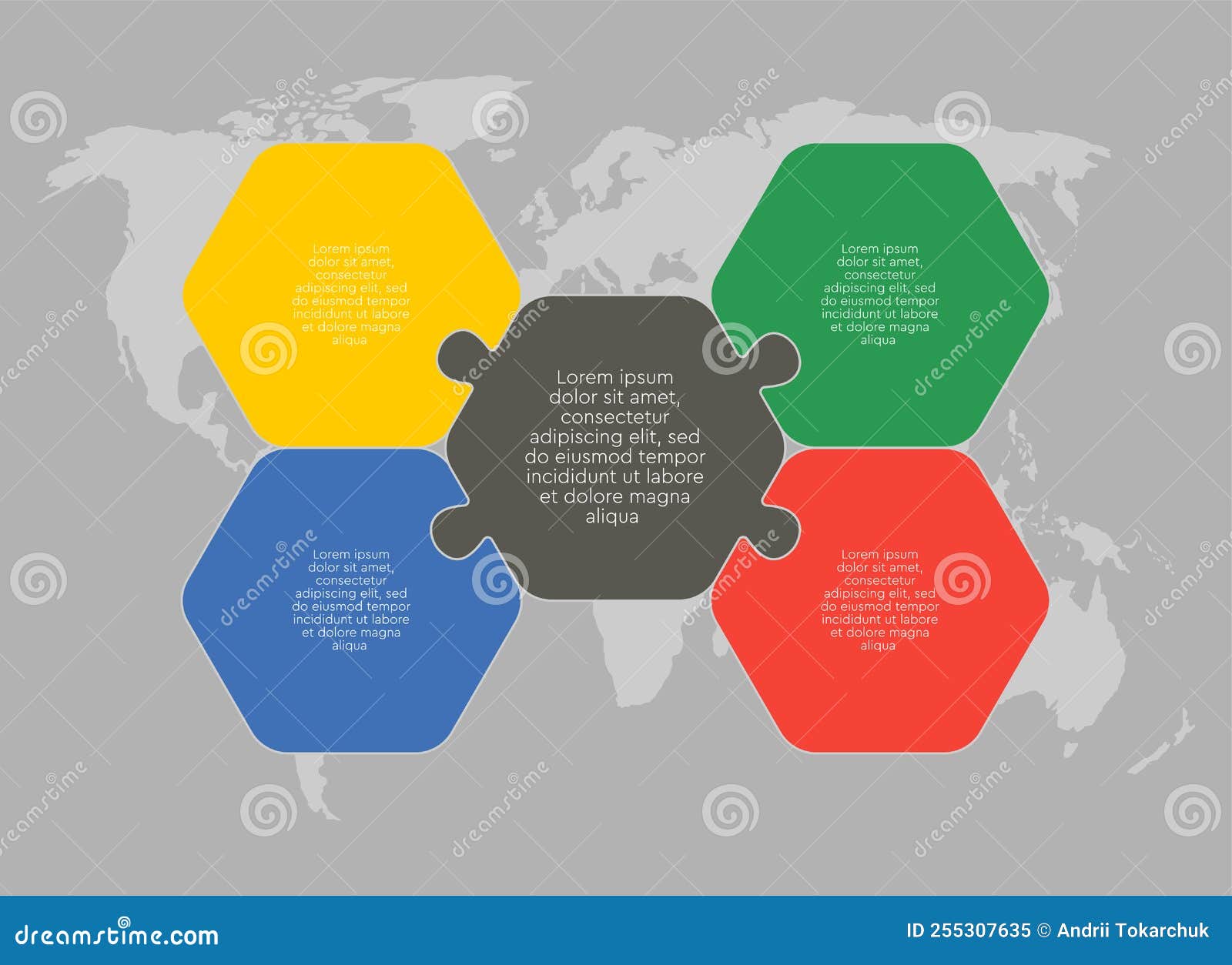 Vector Diagram Infographic Process on 4 Steps Stock Vector ...