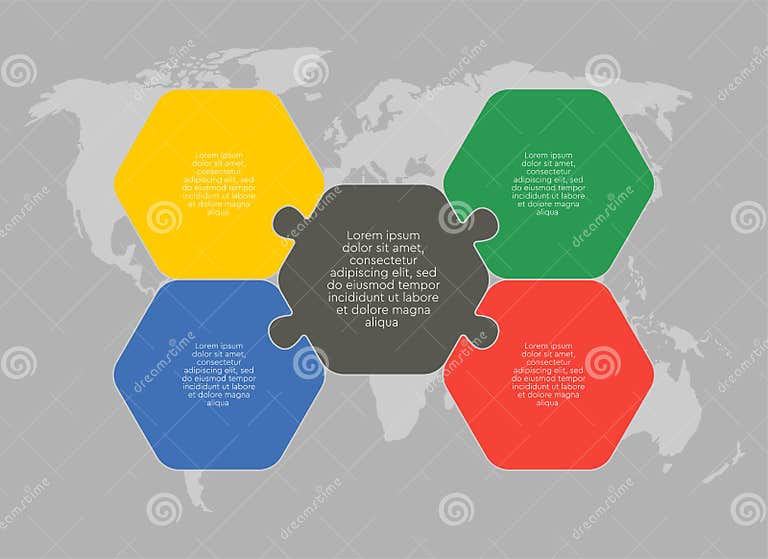 Vector Diagram Infographic Process on 4 Steps Stock Vector ...