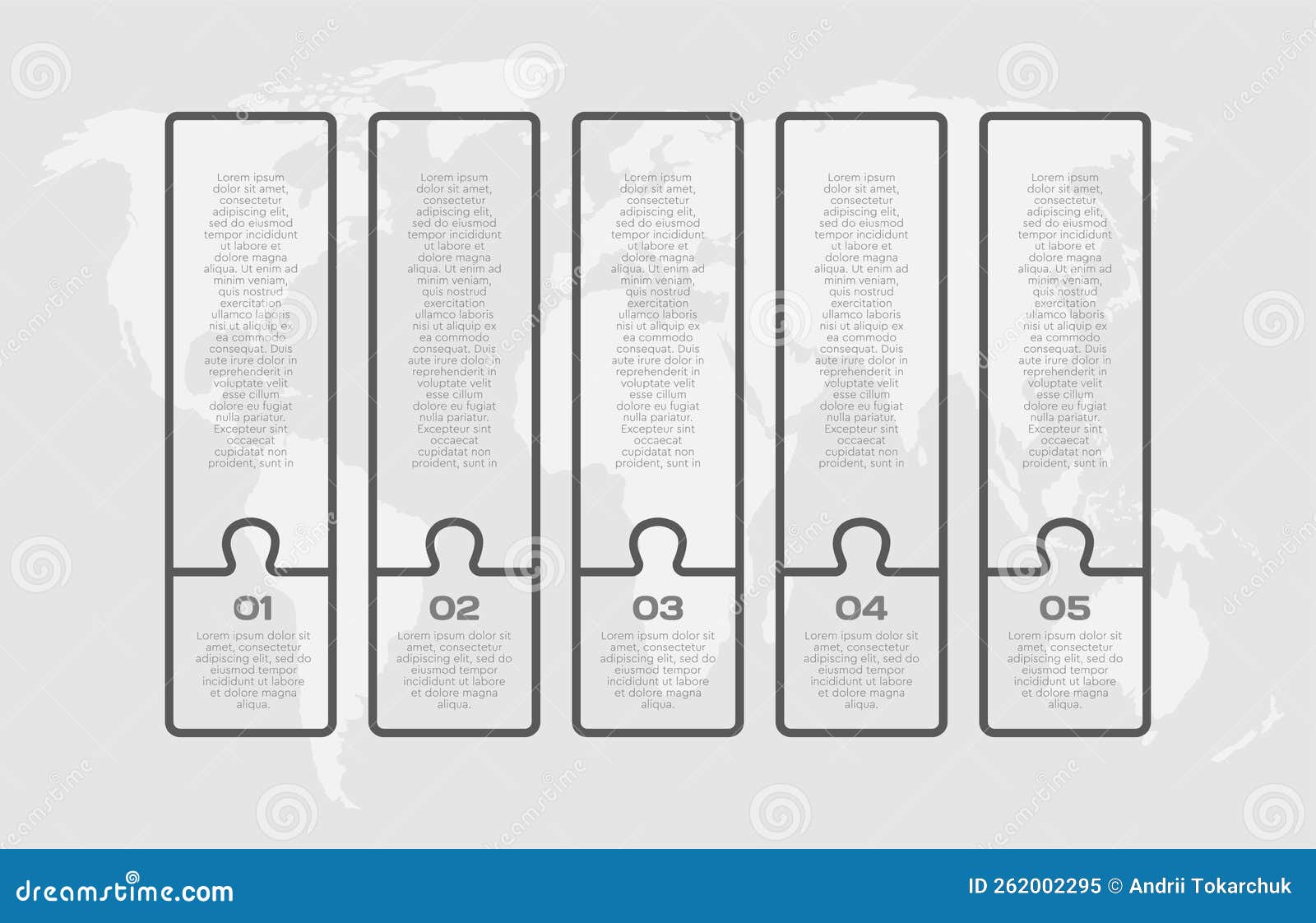 Vector Diagram Infographic Process on 5 Steps Stock Vector ...