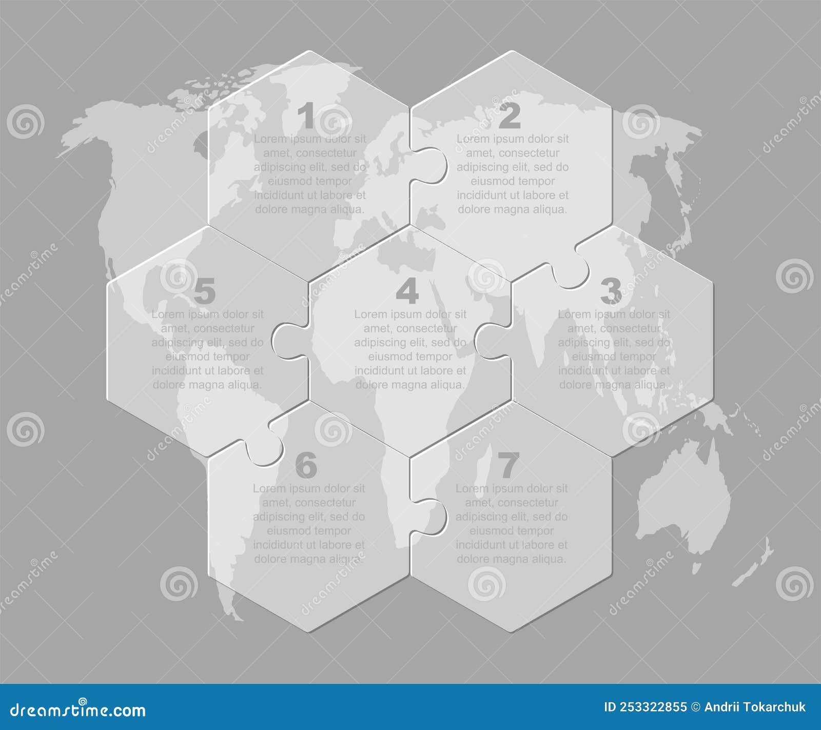 Vector Diagram Infographic Process on 7 Steps Stock Vector ...