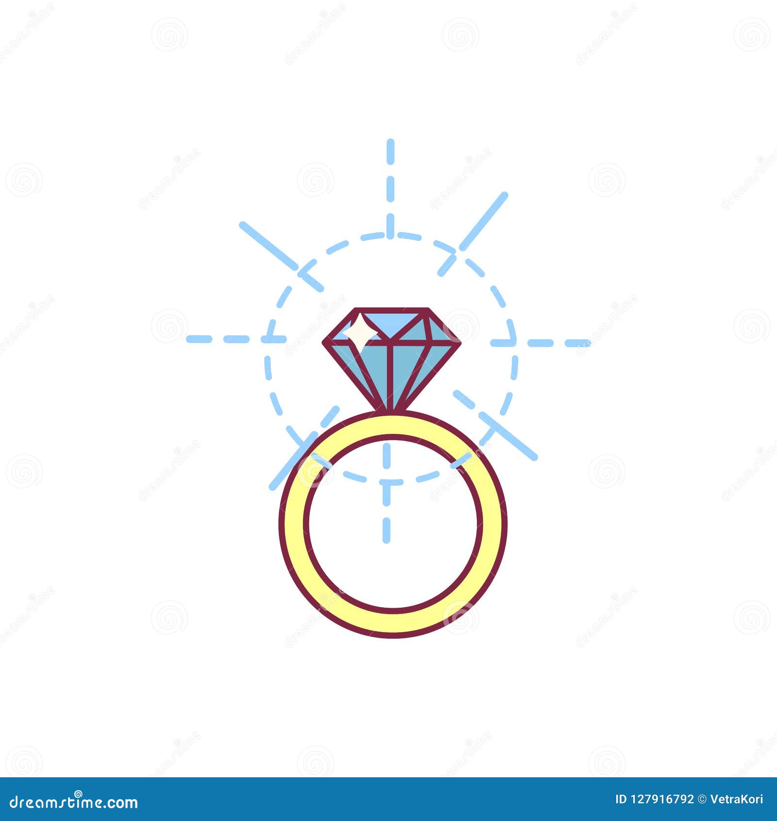 Vector diamond bridal ring stock vector. Illustration of graphic ...