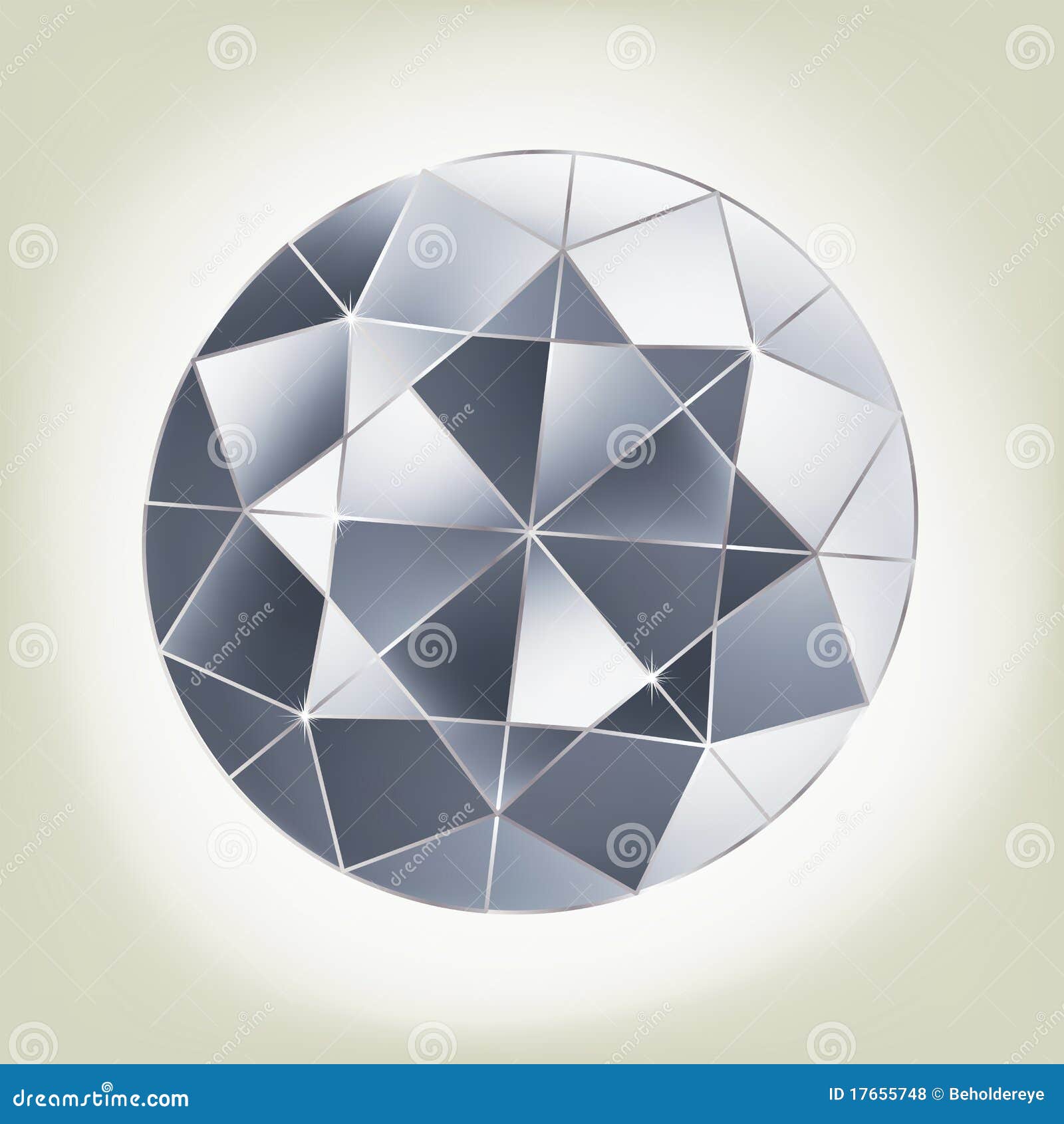 Vector diamond. EPS 8 stock vector. Illustration of shaped - 17655748