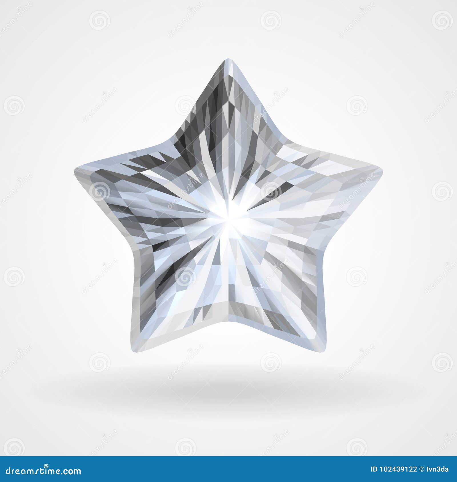 Five-pointed Colorful Star, Isometric Icon Set Cartoon Vector ...