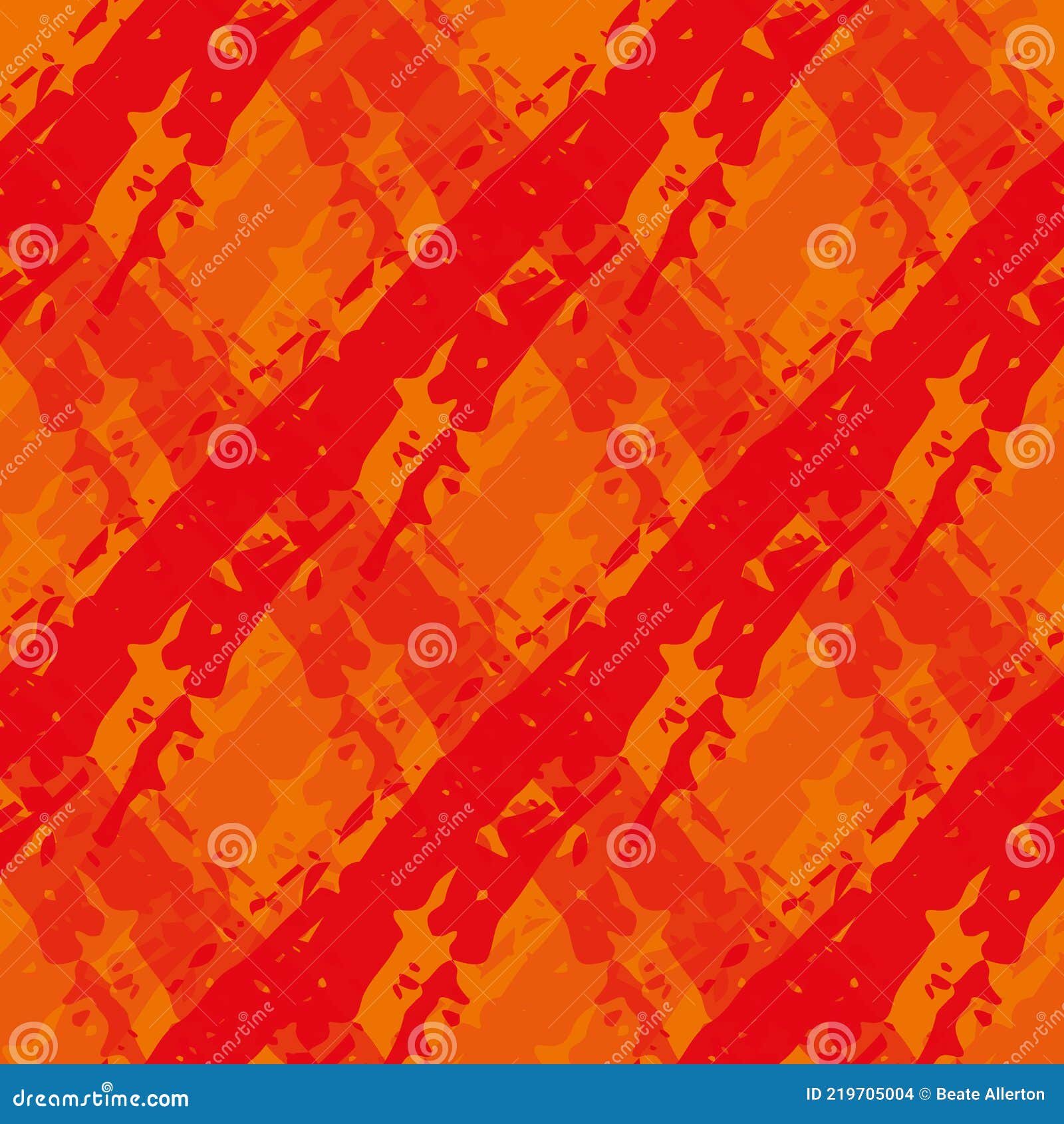 Vector Diamond Flame Effect Seamless Pattern Background. Painterly ...