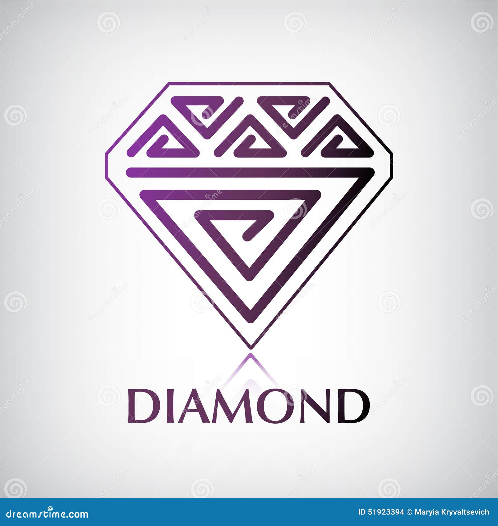 Diamond Icon. Vector Illustration. Shiny Crystal Sign. Brilliant Stone ...