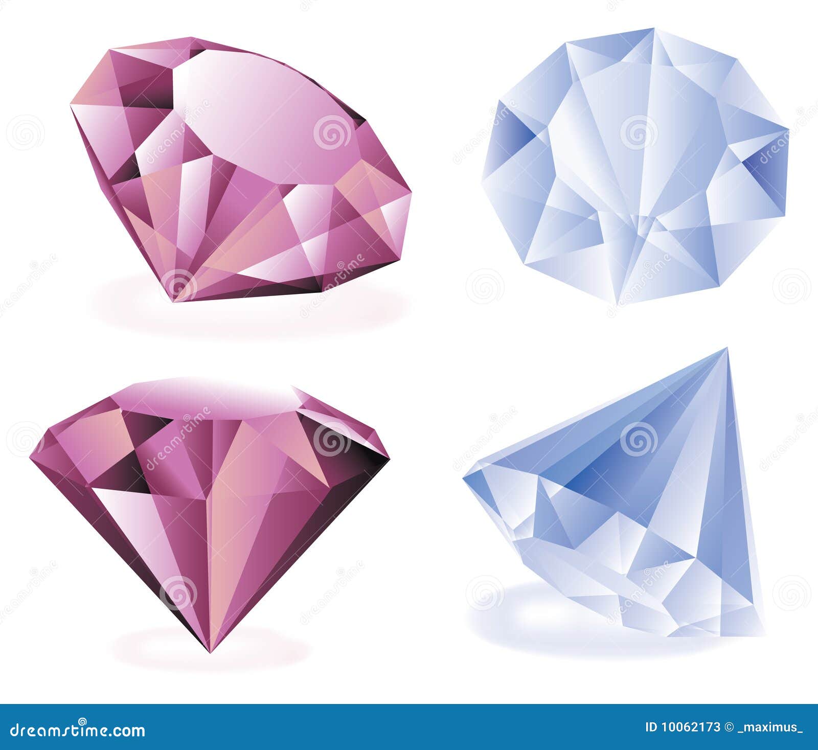 Vector diamonds stock vector. Illustration of luxury - 10062173