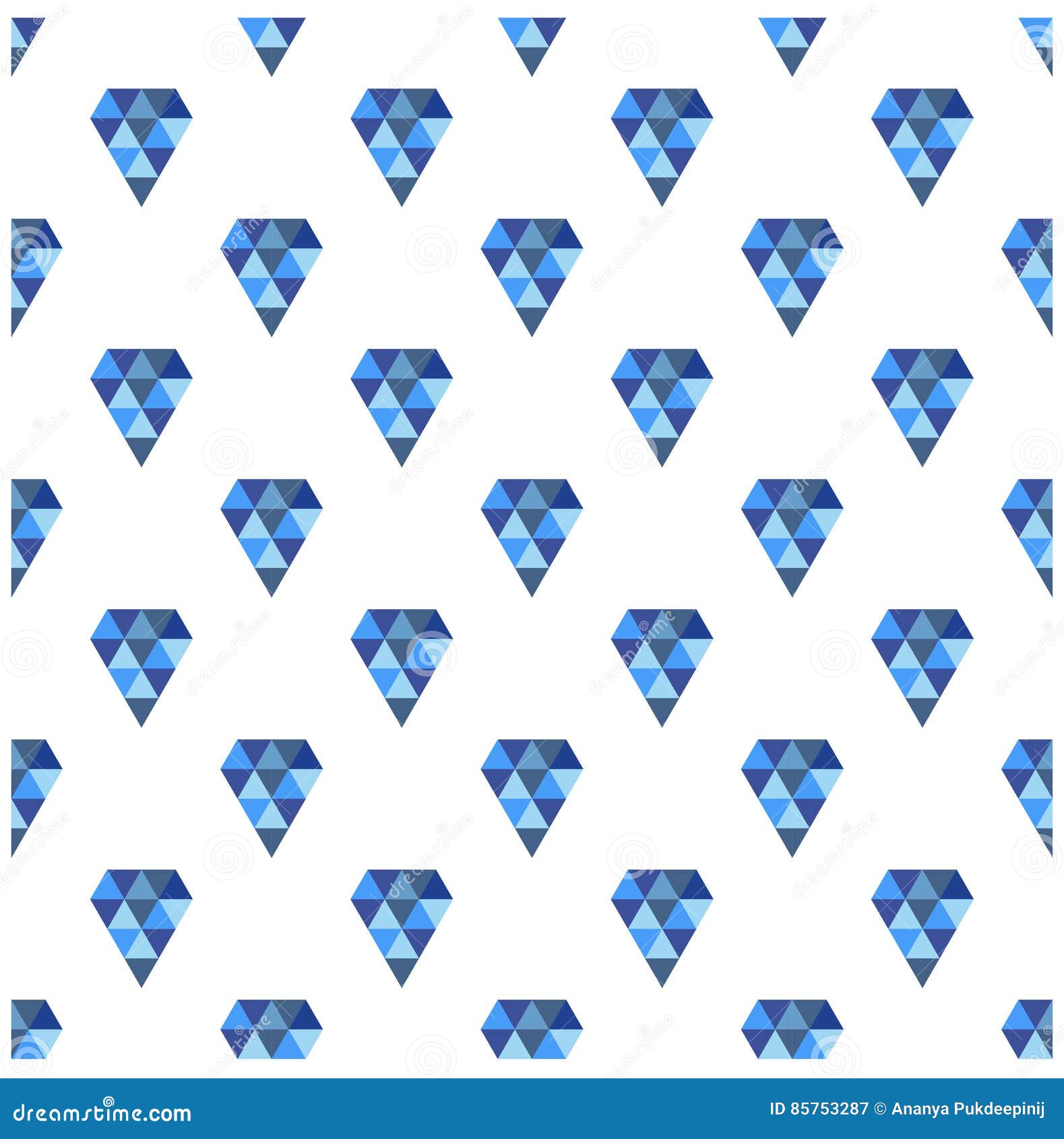 Vector Diamonds. Abstract Seamless Pattern Stock Illustration ...