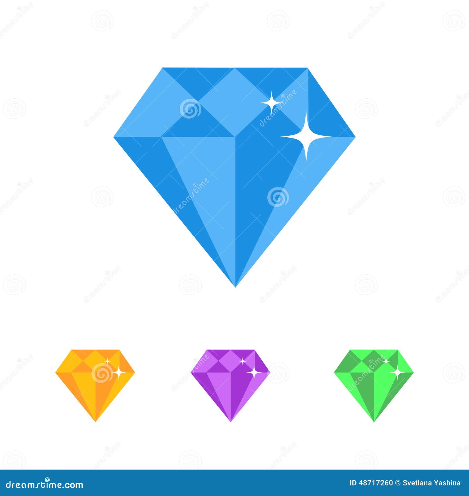 Vector Diamonds Card Design. Crystals Or Diamonds Wedding Invitation ...