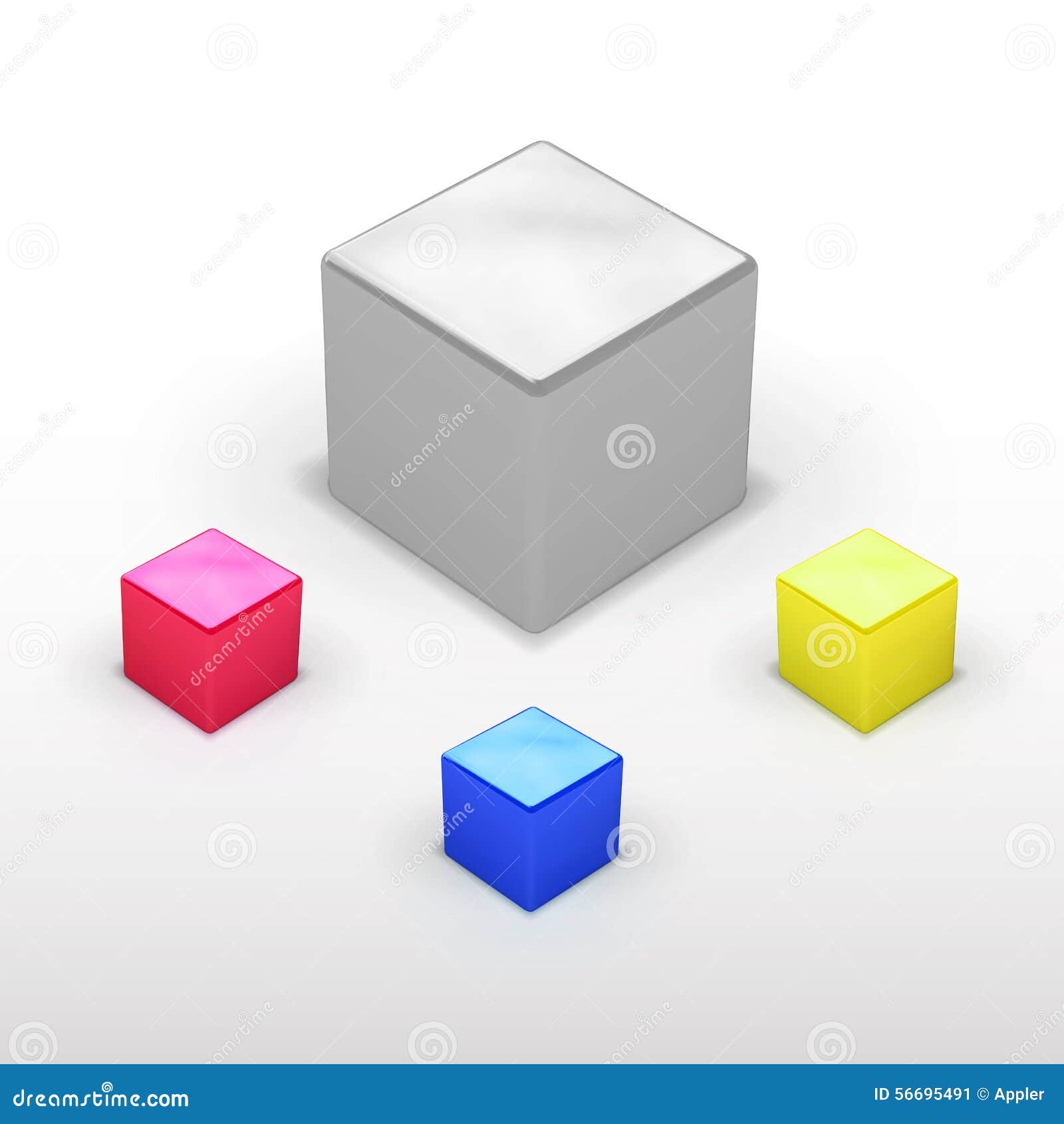 Vector Different Colors Box Collection Stock Vector - Illustration of ...