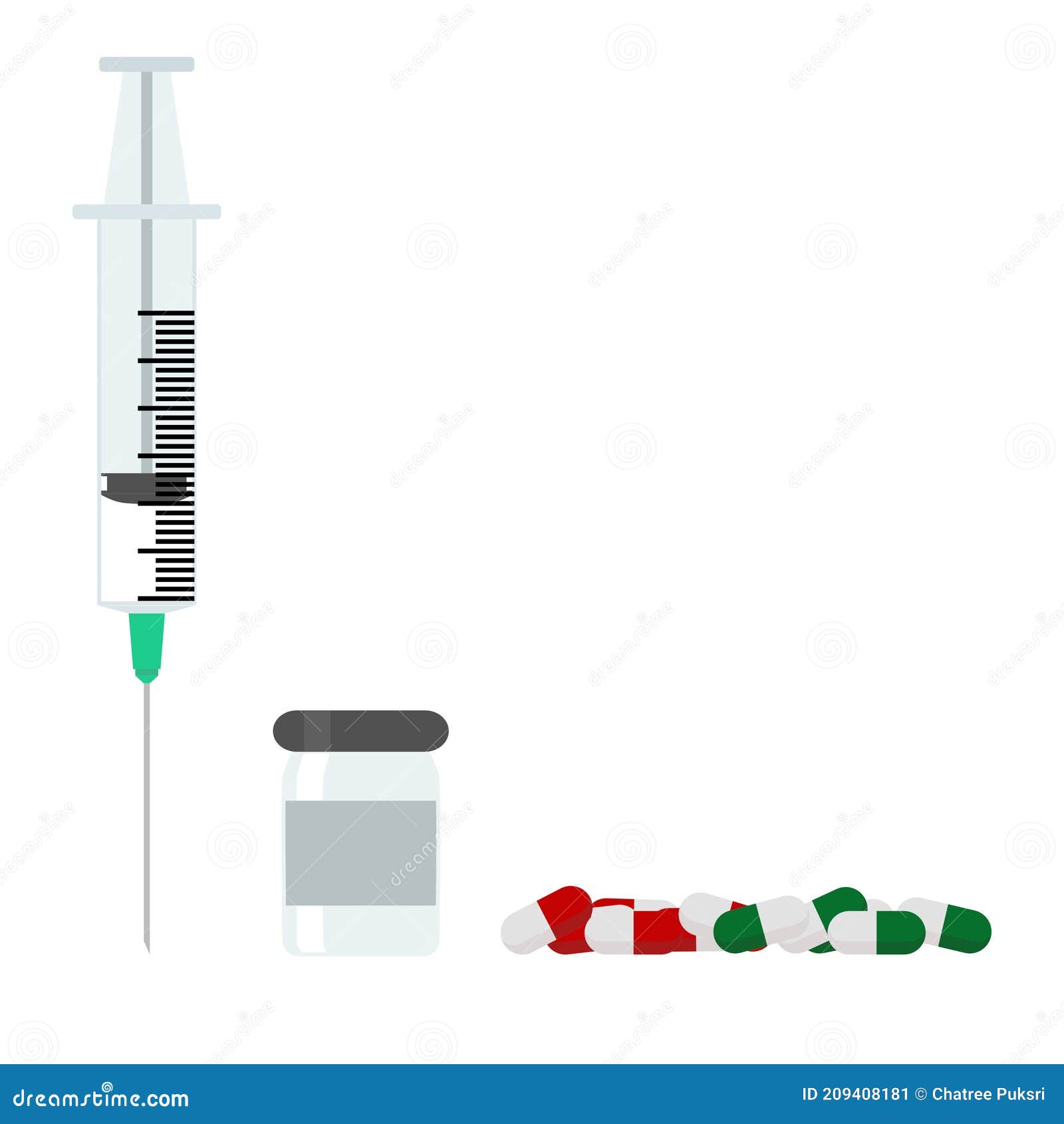 Vector of Different Forms of Medicine Stock Vector - Illustration of ...