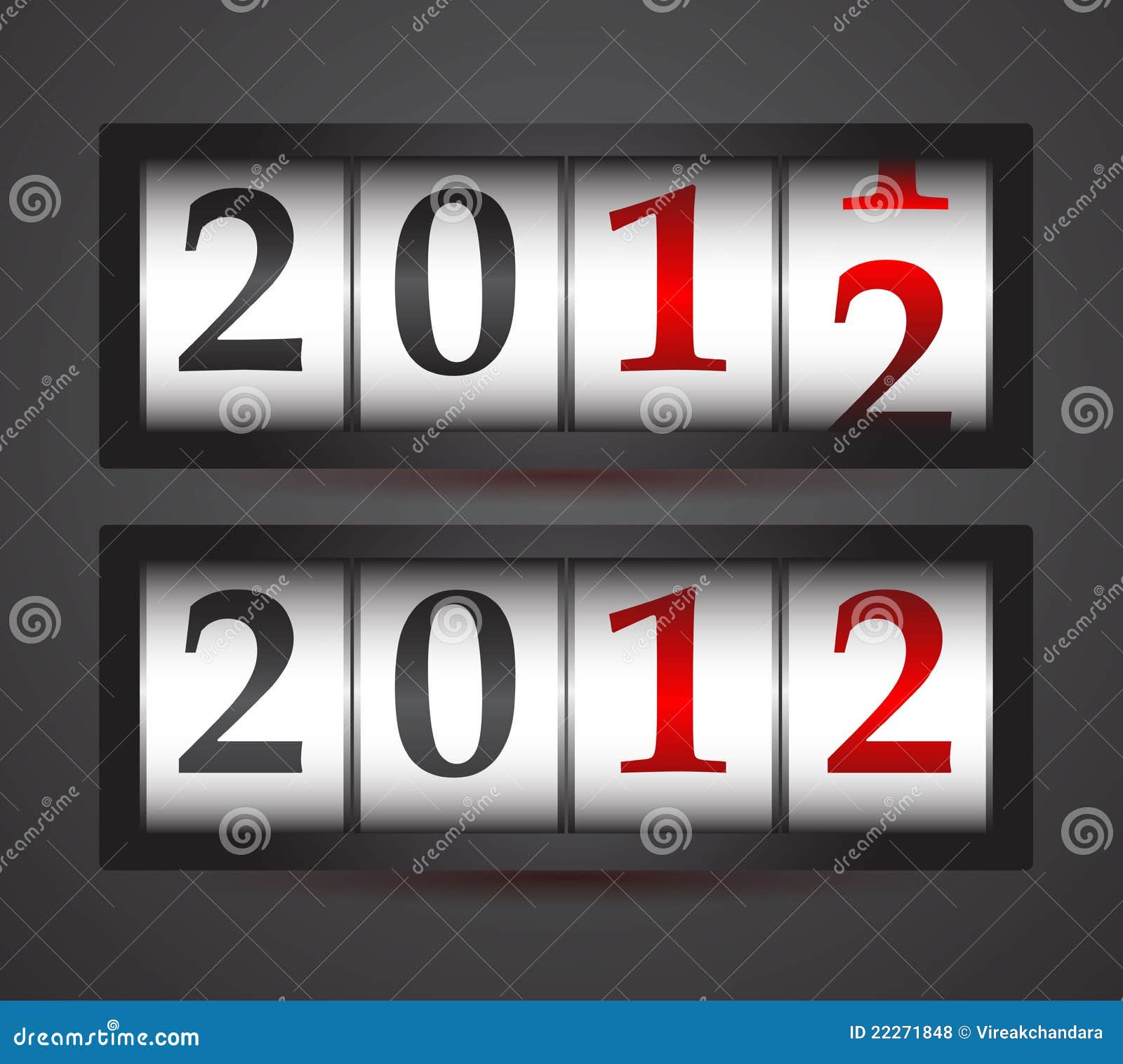 Vector digital 2012 stock vector. Illustration of celebration - 22271848