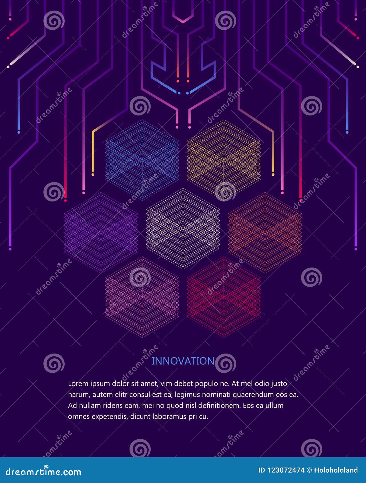 Colorful Seven Sided Flat Shutter Puzzle Presentation Infographic ...