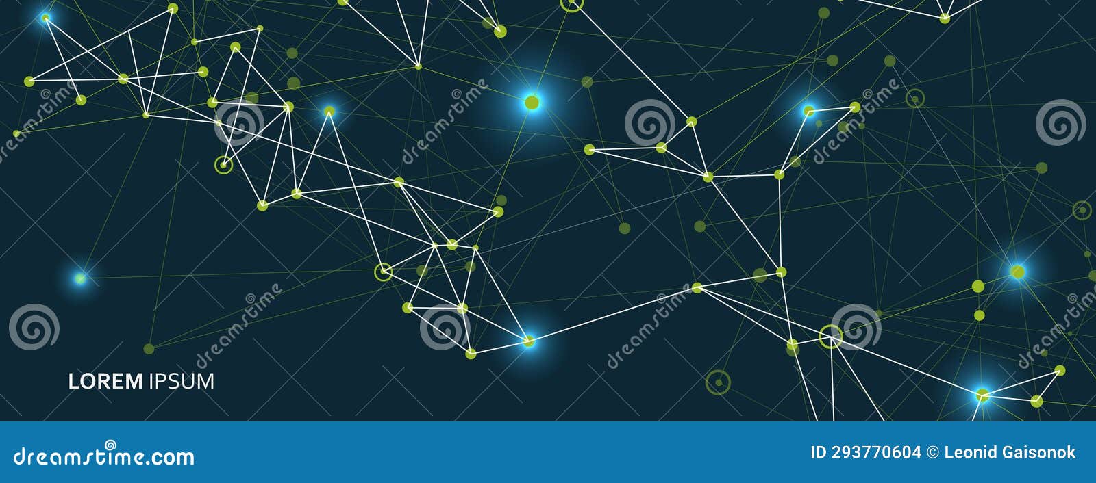 Vector Digital Connect Lines on Blue Background. Abstract Technology ...