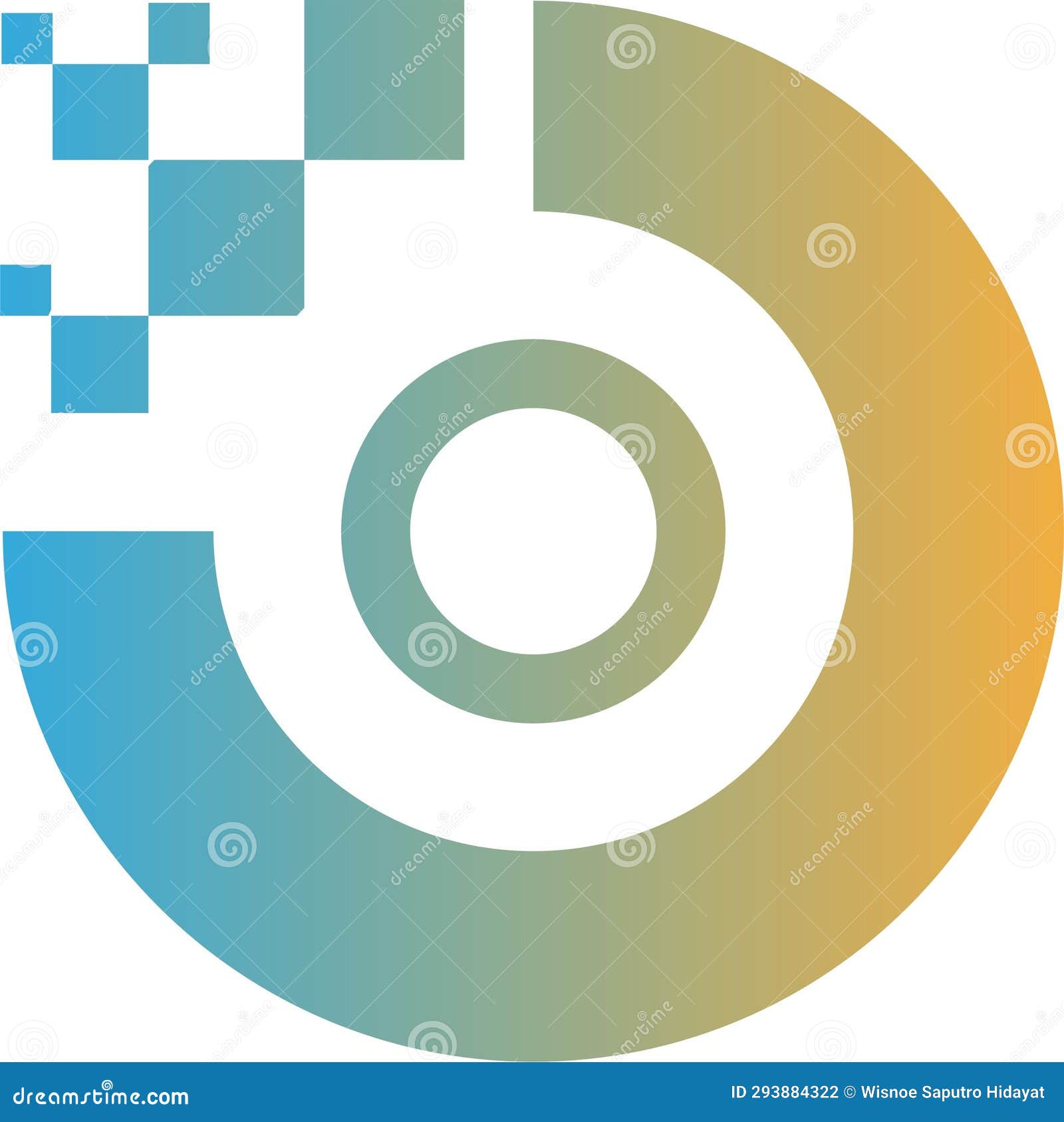 Vector Digital Consultant Initial Letter O Logo Design Stock Vector ...