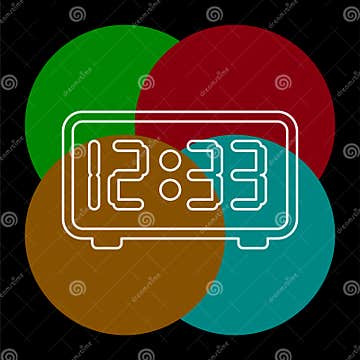 Vector Digital Display Clock Illustration - Timer Stock Vector ...