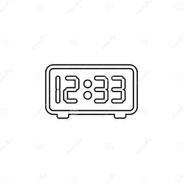 Vector Digital Display Clock Illustration - Timer Stock Vector ...