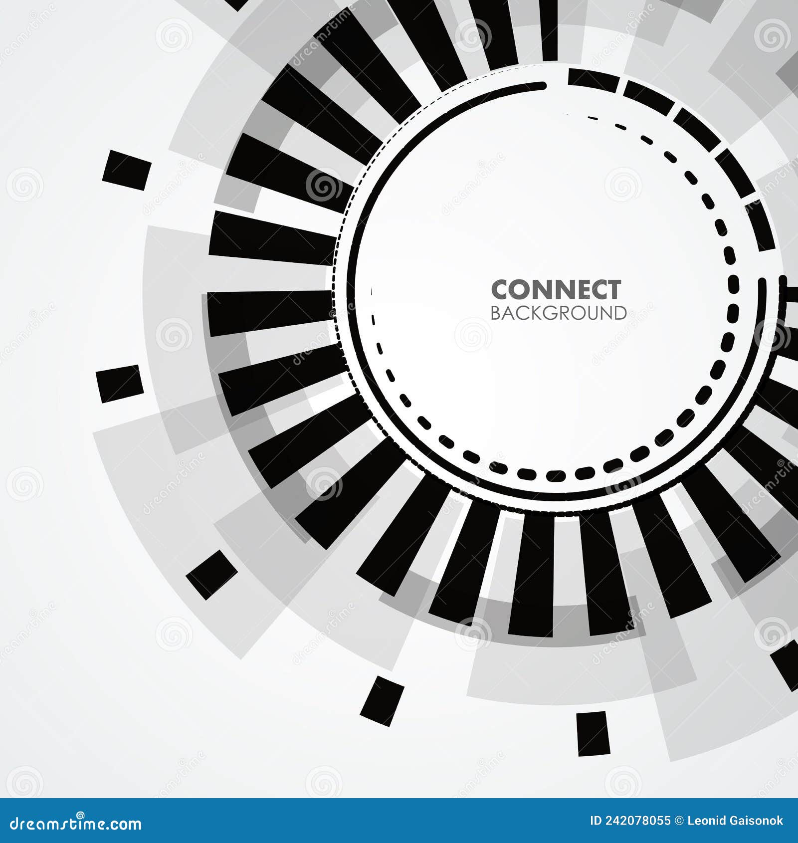 Vector Digital Element Futuristic. Technology Circle Design Connect ...