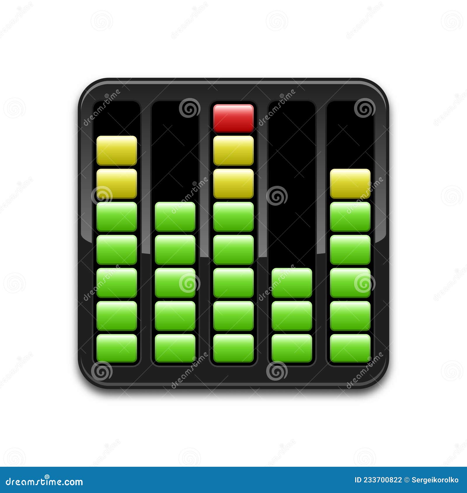 Equalizer Icon. Sound Panel Symbol Cartoon Vector | CartoonDealer.com ...