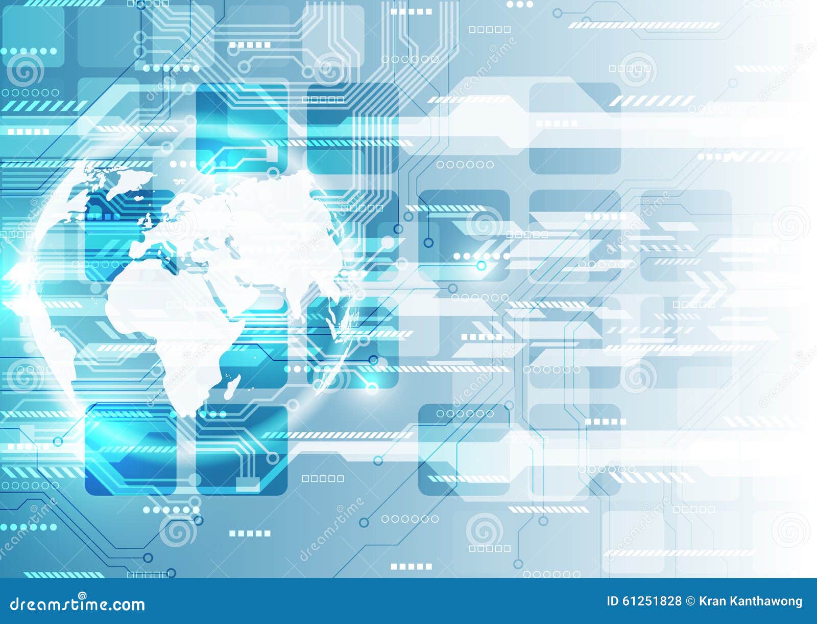 Vector Digital Global Technology, Abstract Background Stock Vector ...