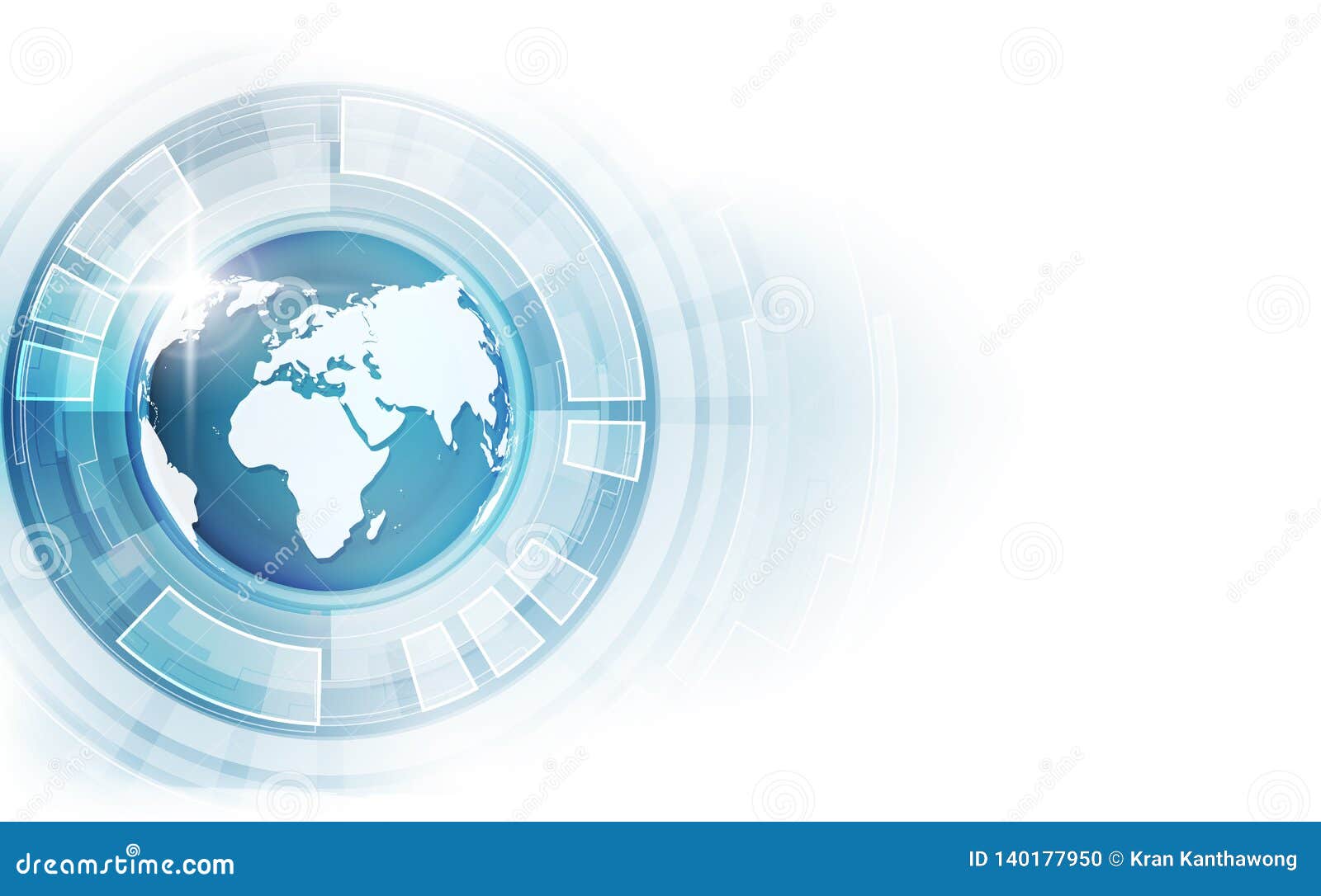 Vector Digital Global Technology Concept, Abstract Background Stock ...