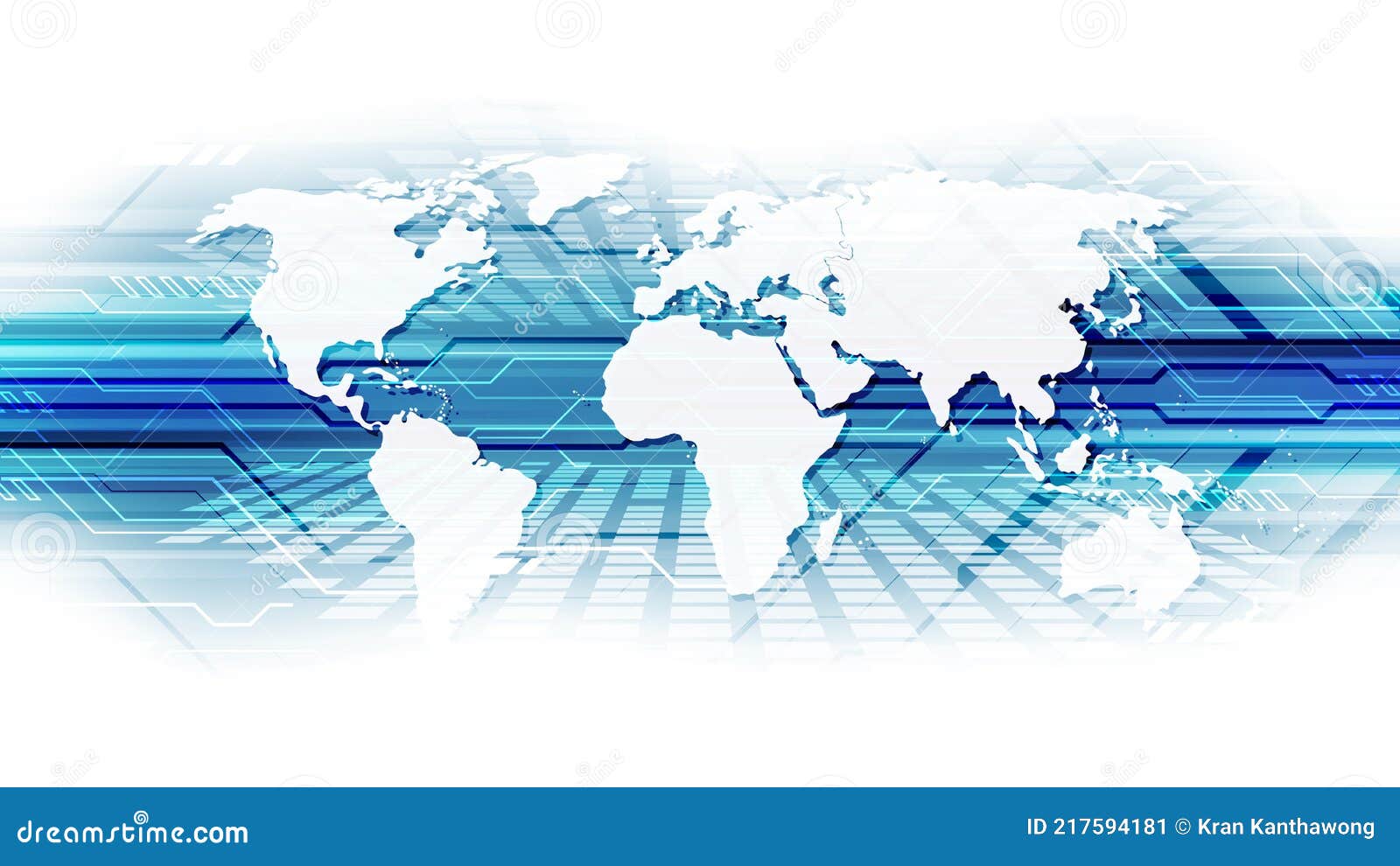 Vector Digital Global Technology Concept, Abstract Background ...