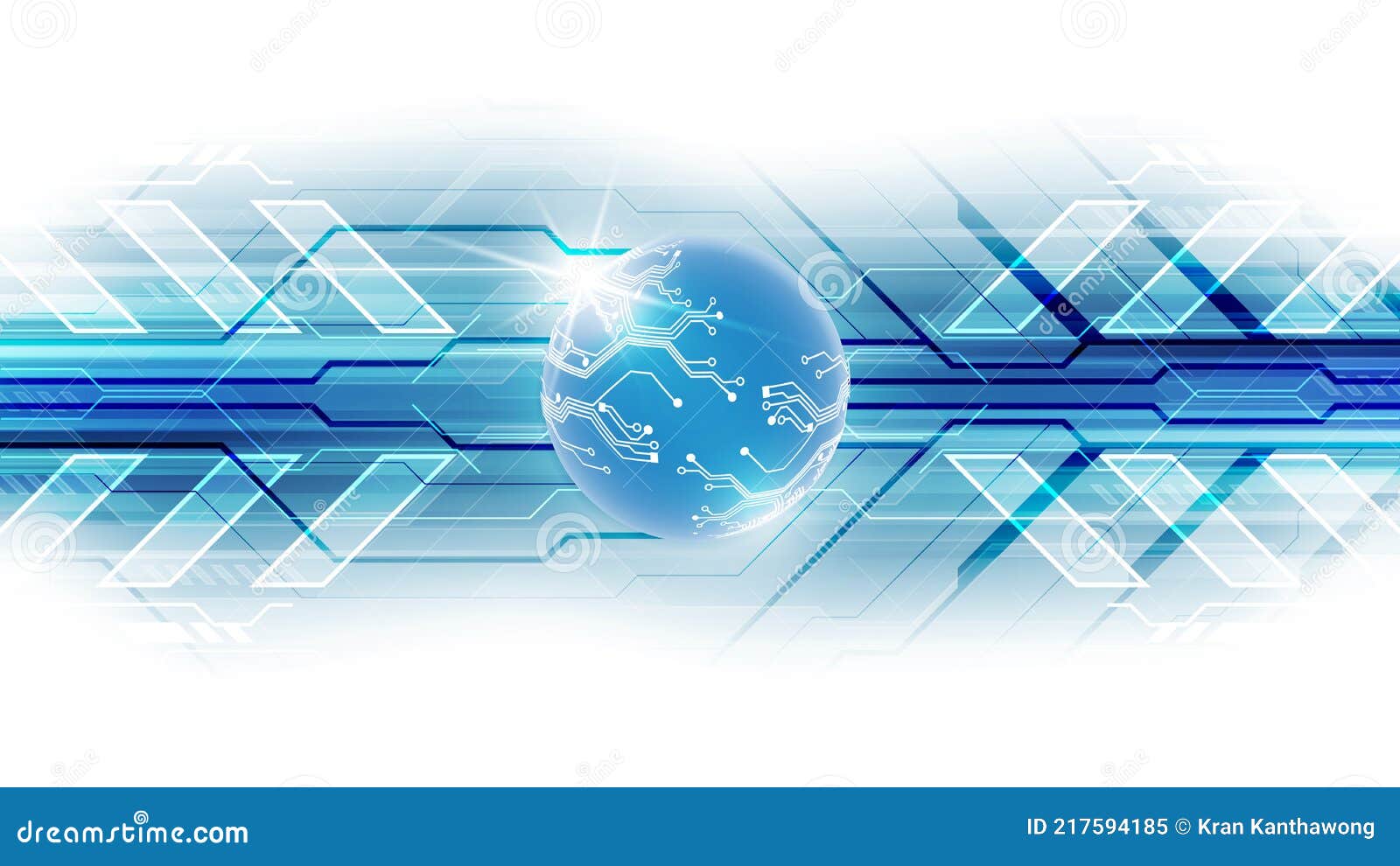 Vector Digital Global Technology Concept, Abstract Background ...