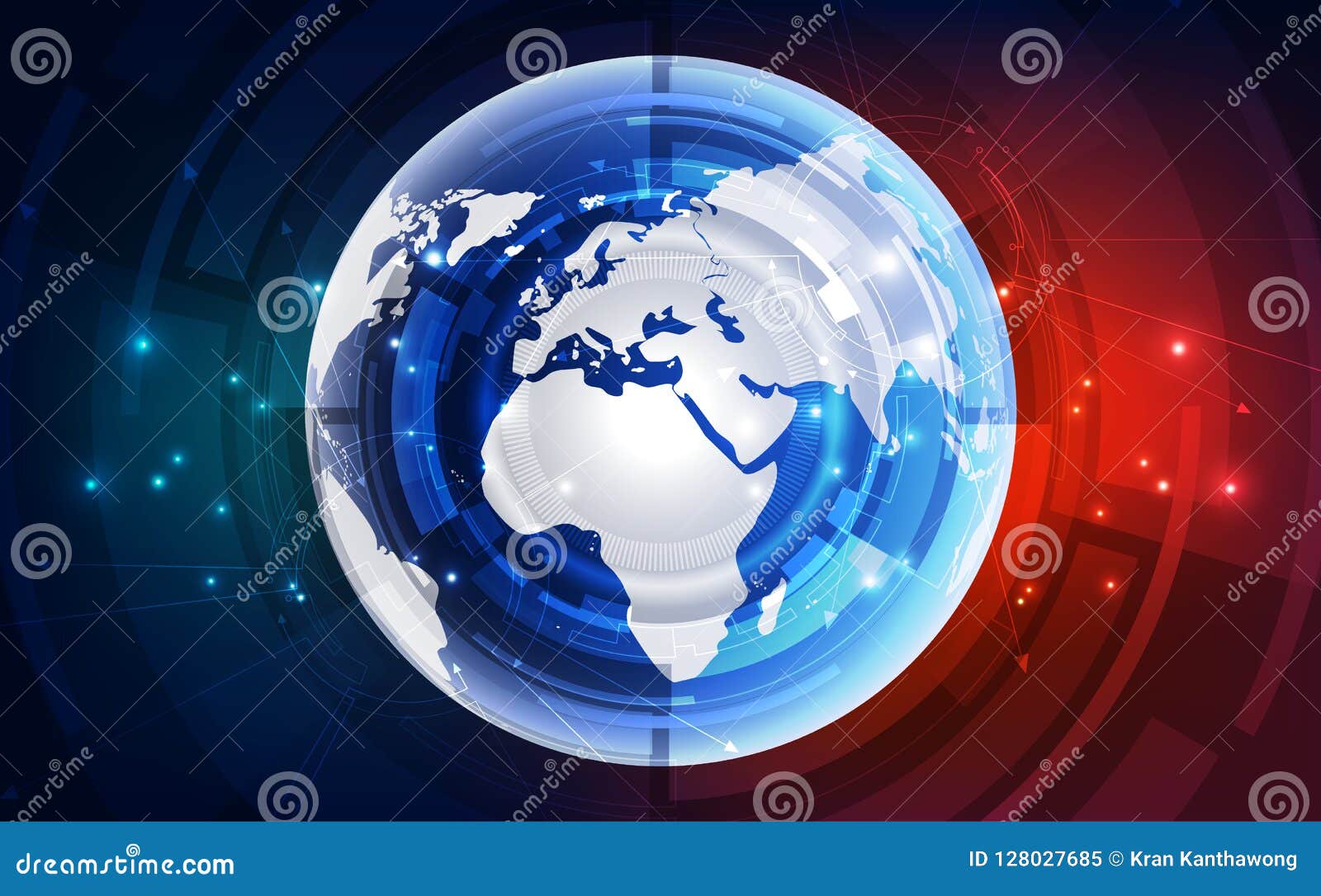 Vector Digital Global Technology Concept, Abstract Background ... Vector Digital Global Technology Concept, Abstract Background ...