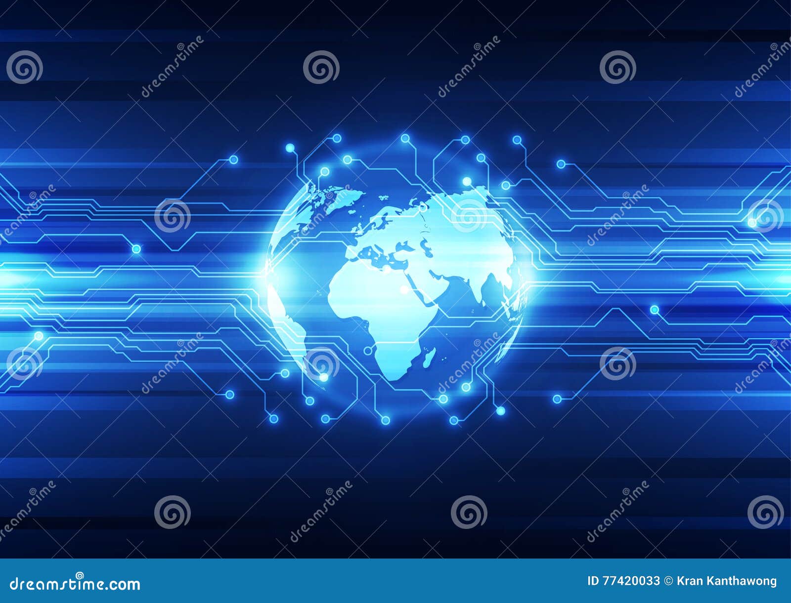 Vector Digital Global Technology Concept, Abstract Background Stock ...
