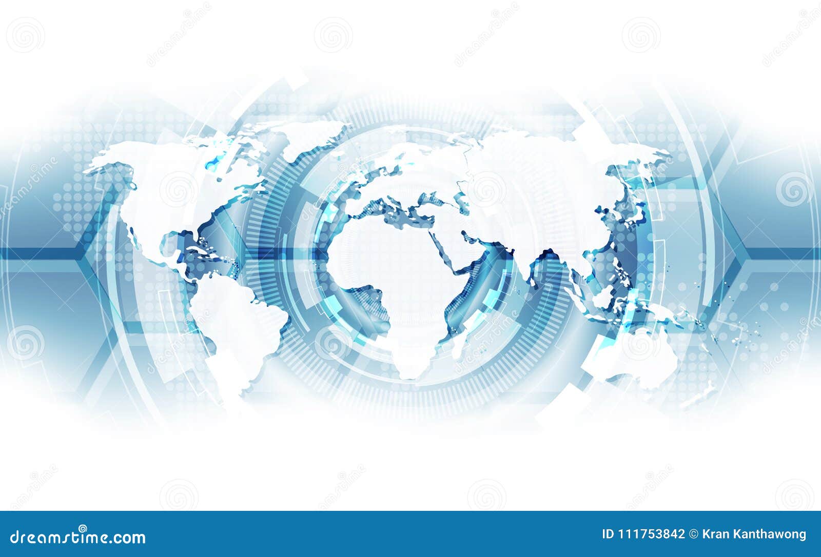 Vector Digital Global Technology Concept, Abstract Background Stock ...