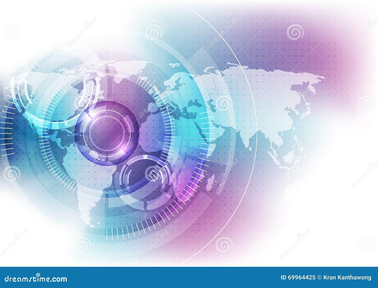 Vector Digital Global Technology Concept, Abstract Background Stock ...
