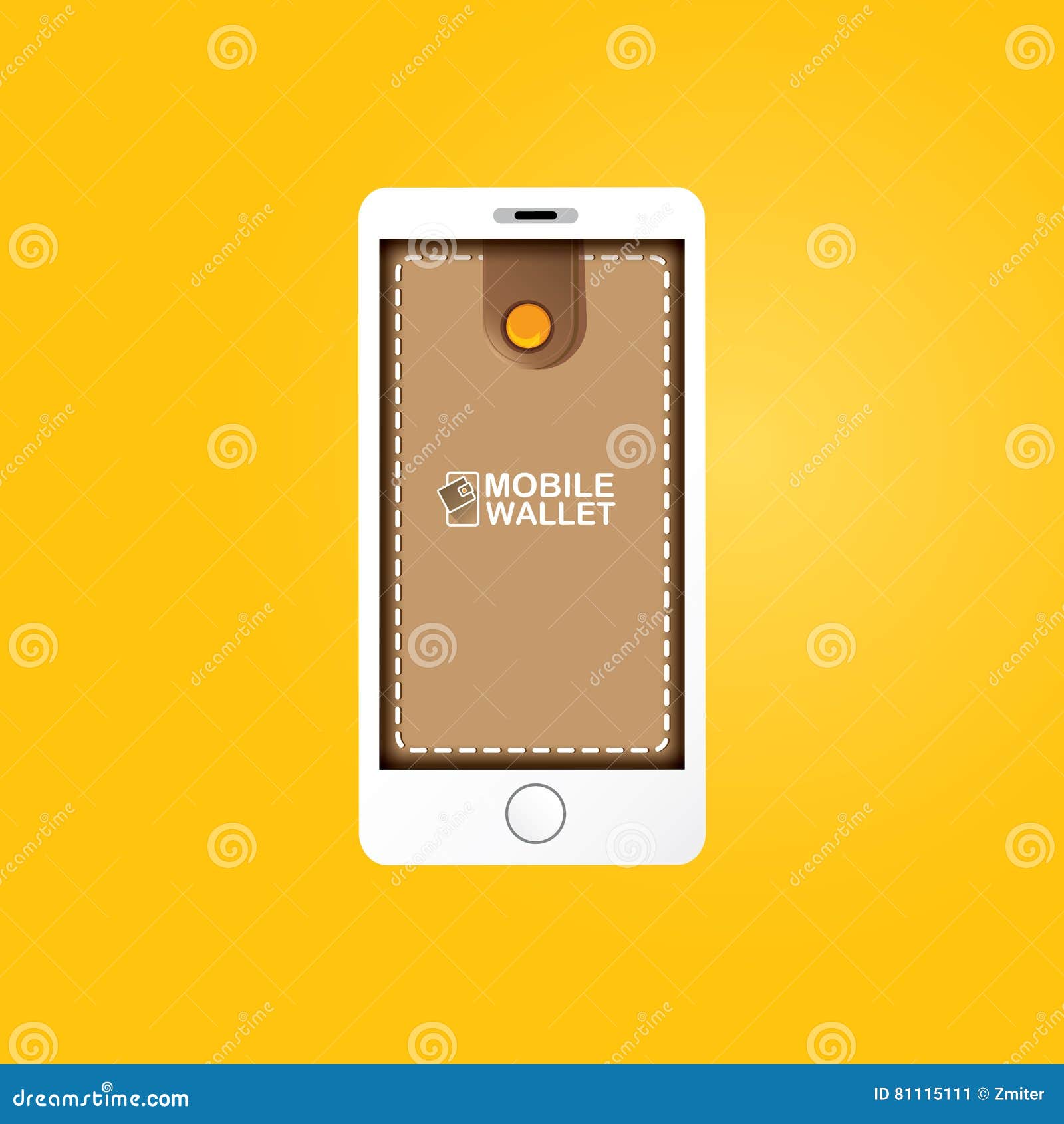Vector Digital Mobile E Wallet Vector Concept Stock Vector ...