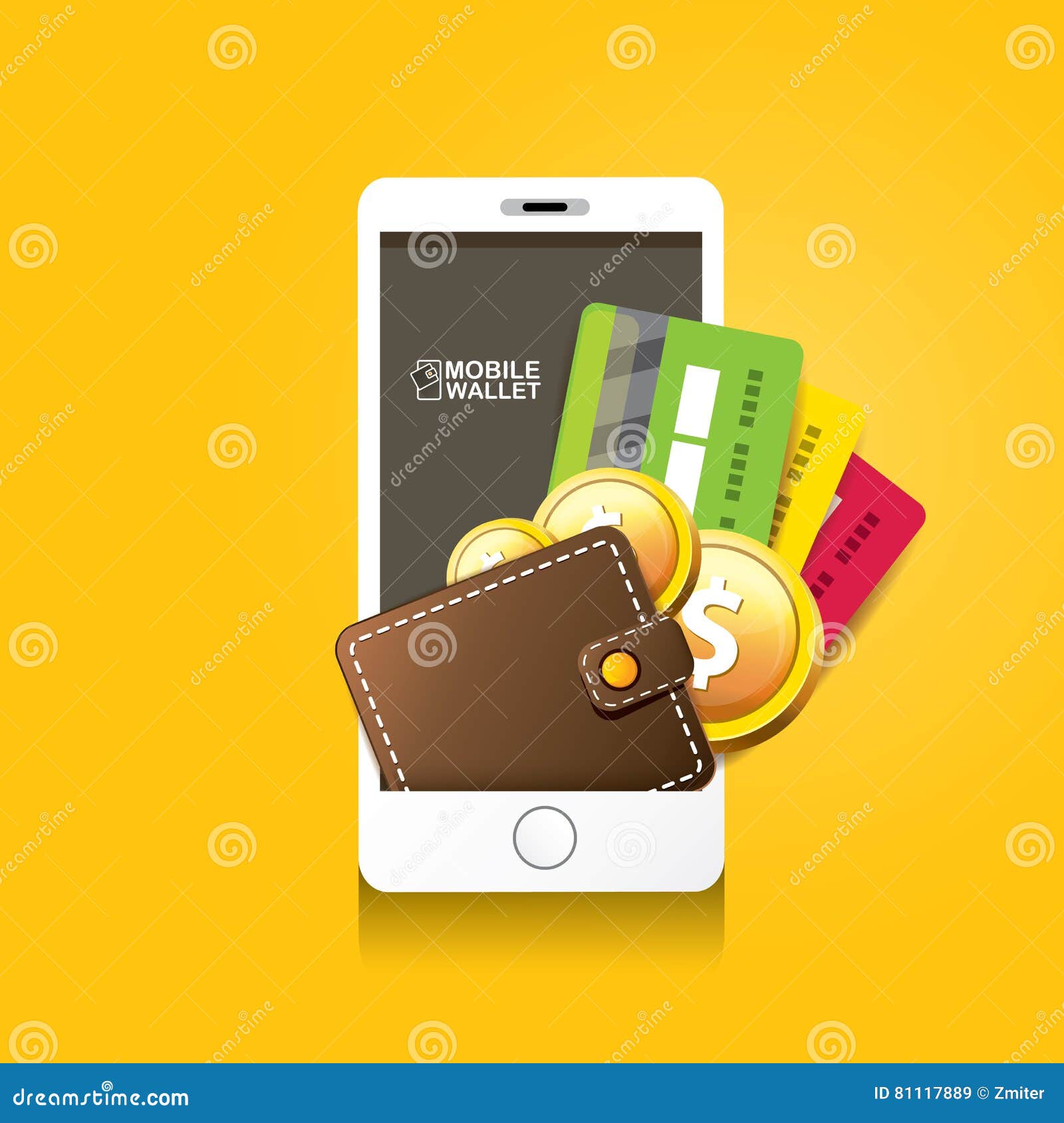 Vector Digital Mobile E Wallet Vector Concept Stock Vector ... Vector Digital Mobile E Wallet Vector Concept Stock Vector ...