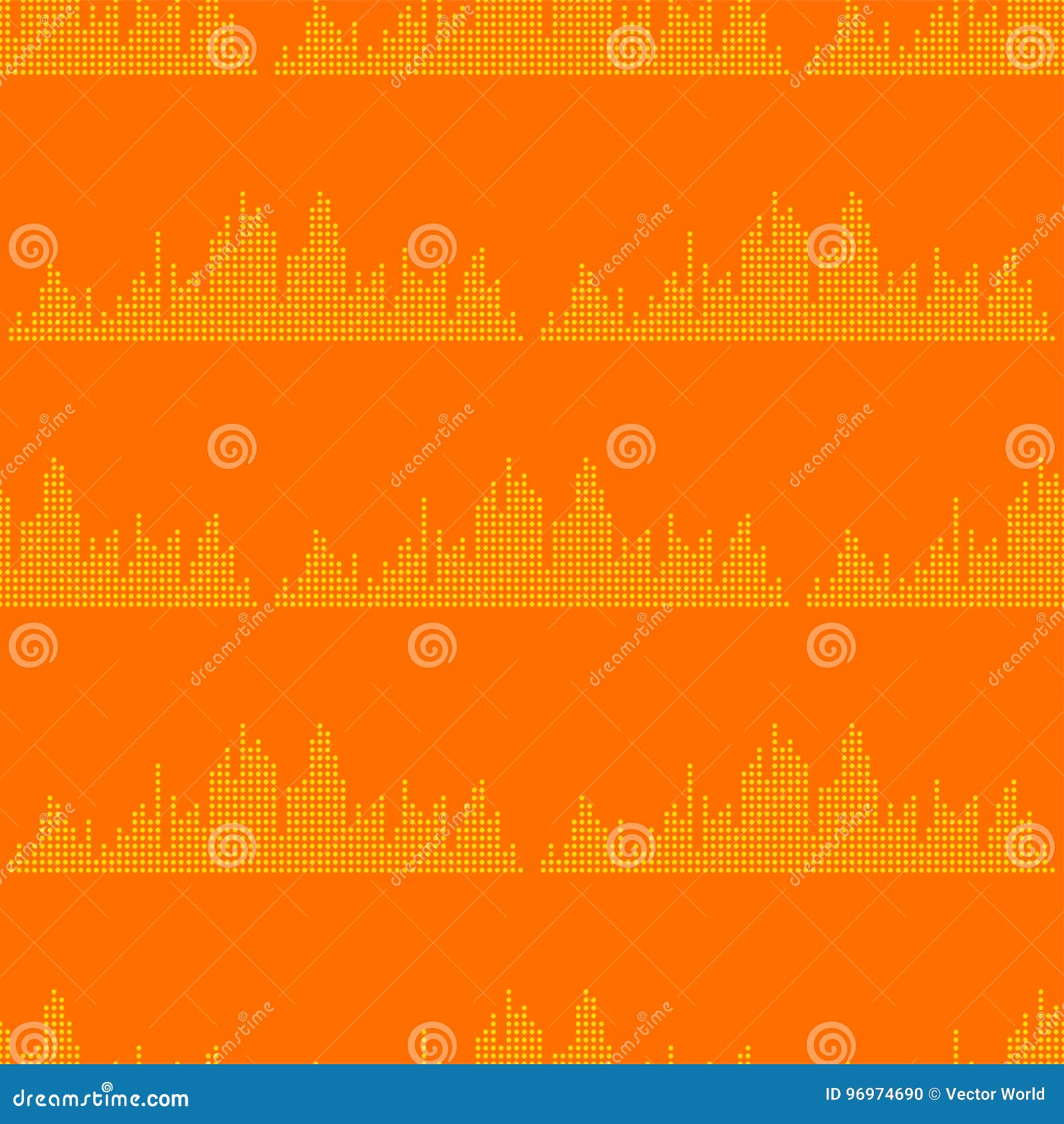 Vector Digital Music Equalizer Audio Waves Seamless Pattern Design ...
