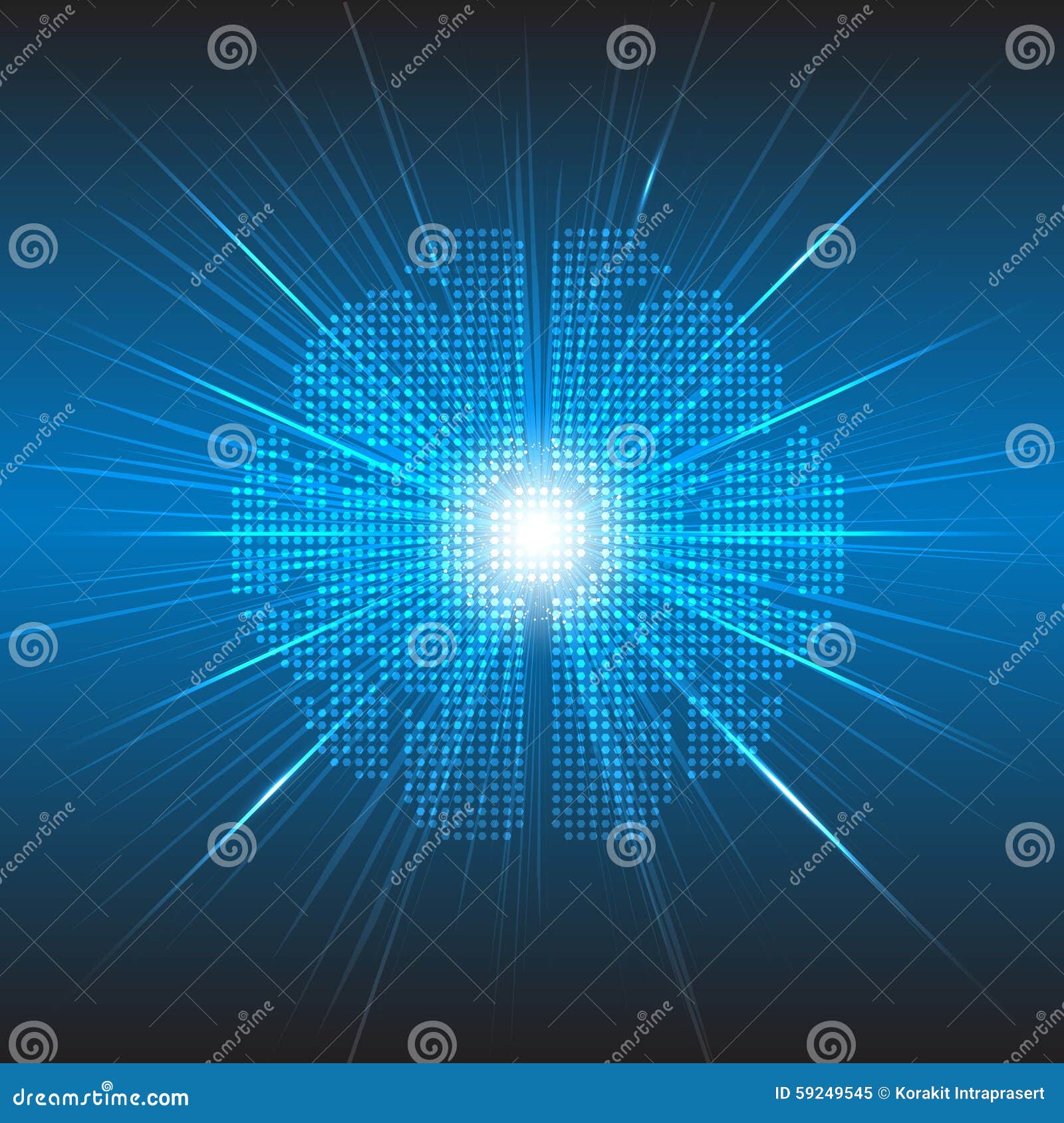Vector Digital Pixel Brain Technology Concept Background Stock Vector ...