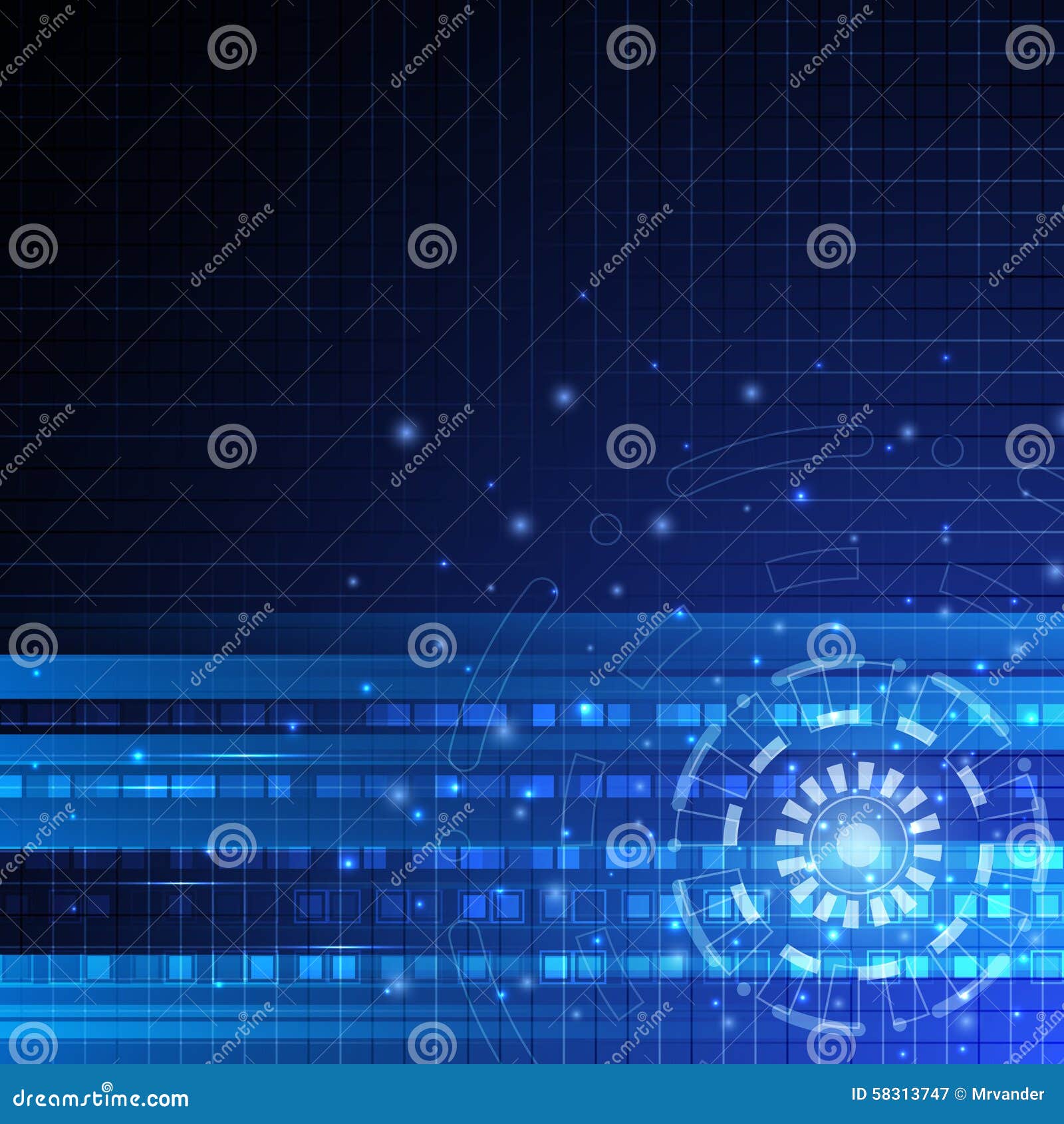 Vector Digital Speed Technology, Abstract Background Stock Vector ...