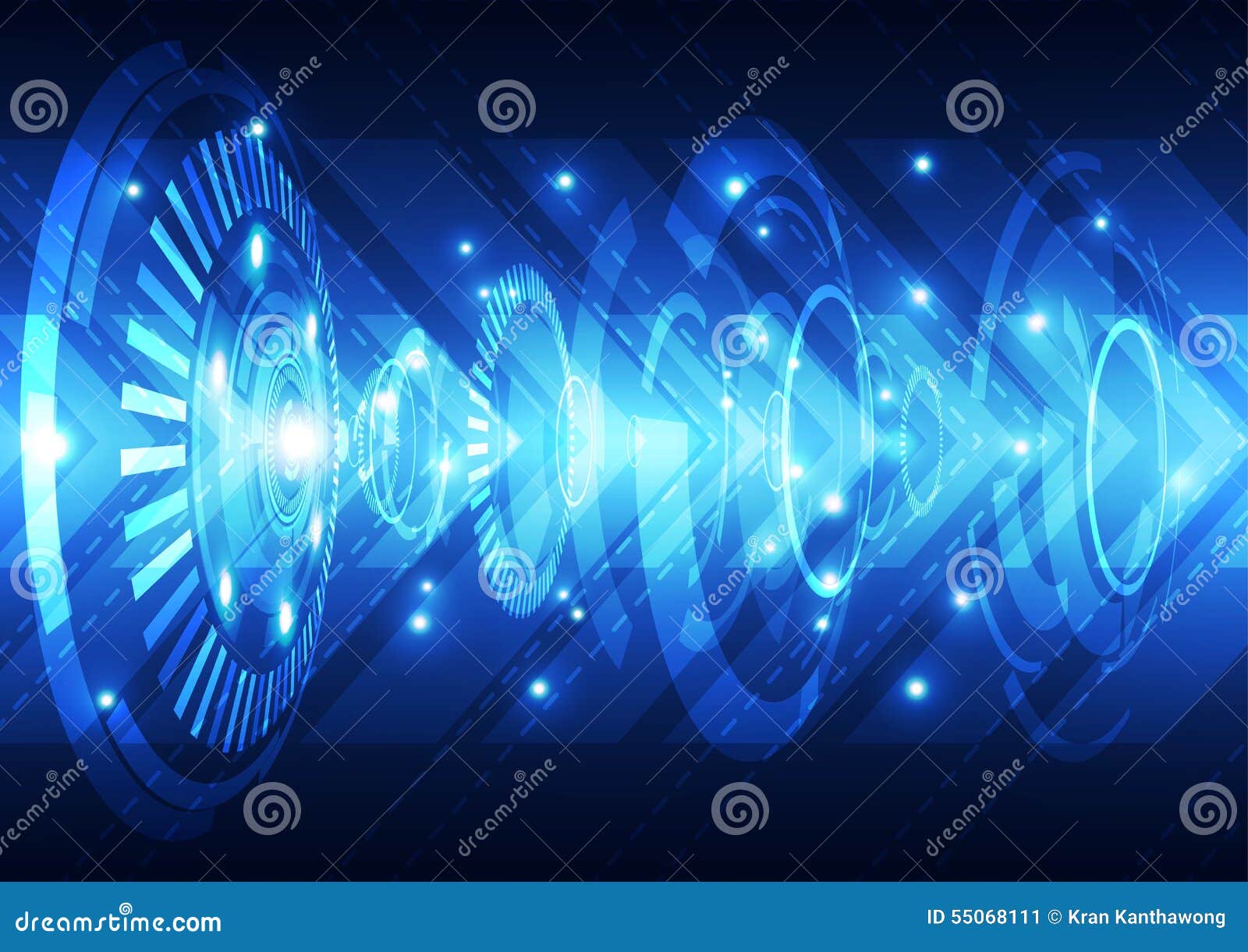 Vector Digital Speed Technology, Abstract Background Stock Vector ...