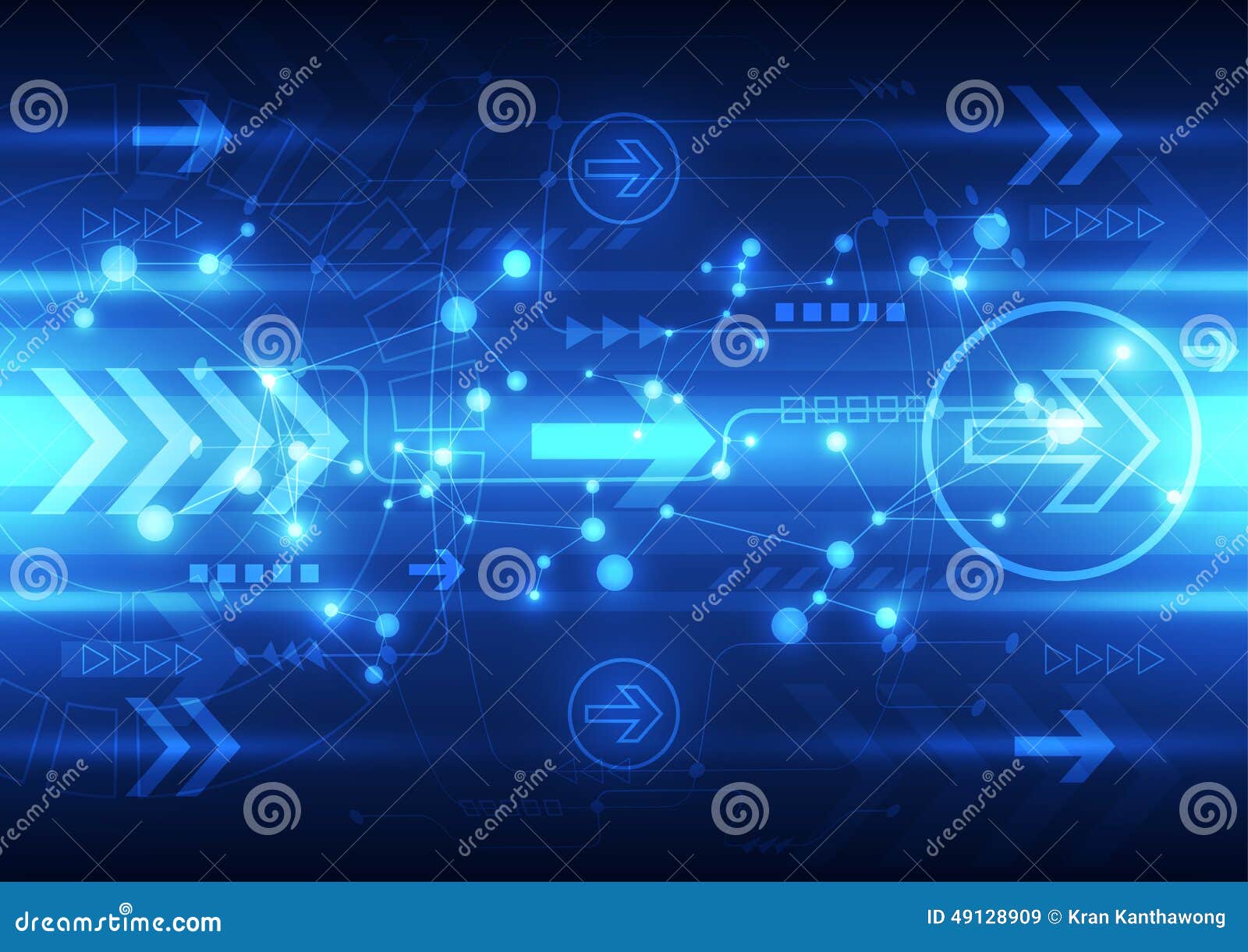 Vector Digital Speed Technology, Abstract Background Illustration Stock ...