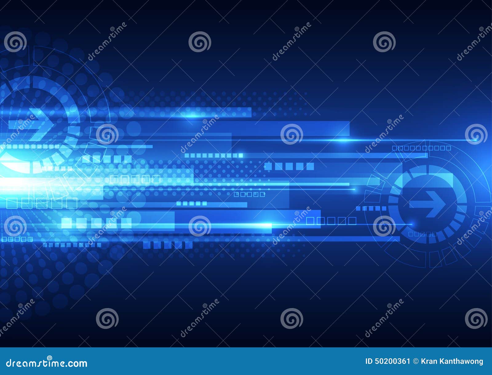 Vector Digital Speed Technology, Abstract Background Stock Vector ...