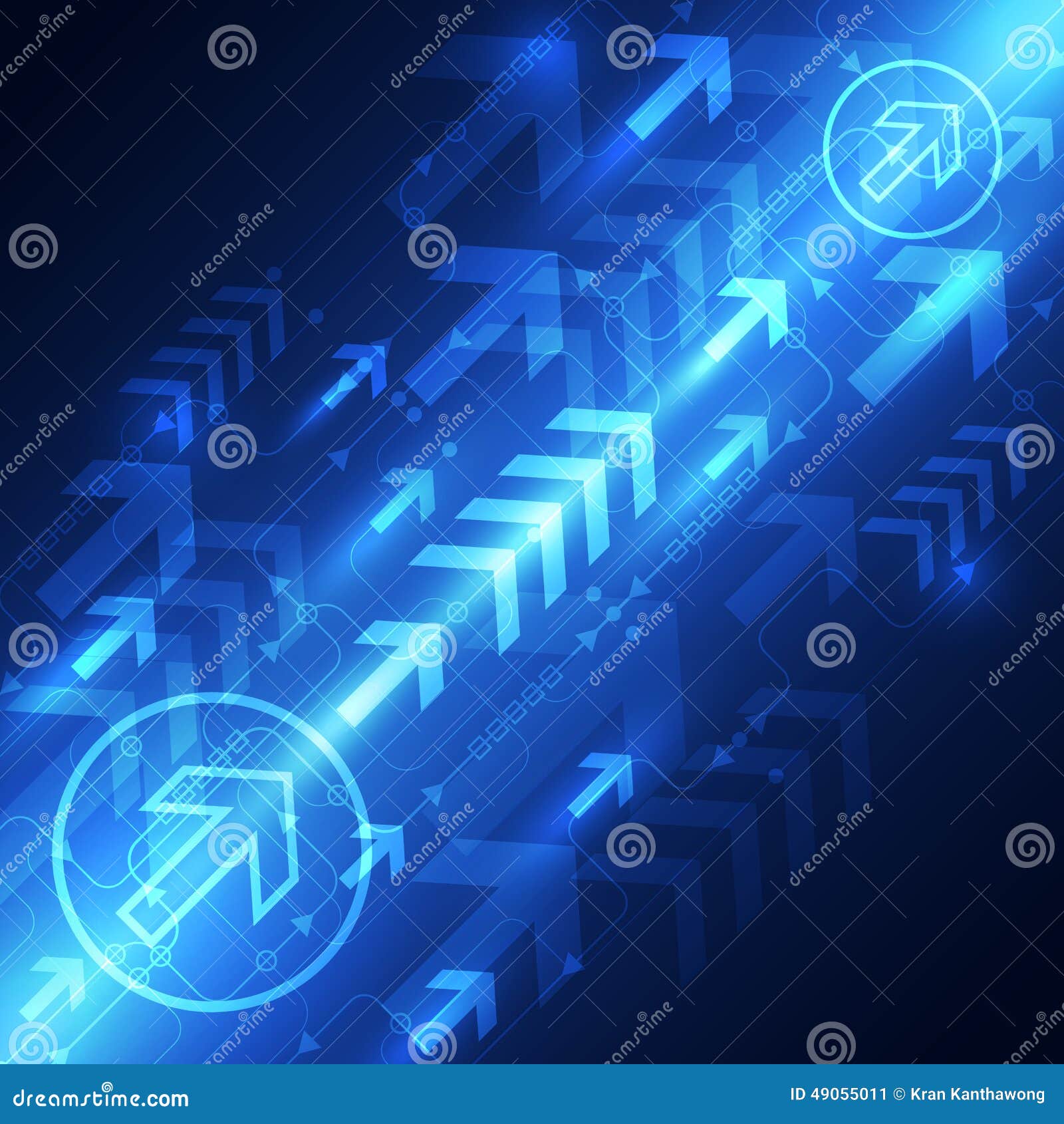 Vector Digital Speed Technology, Abstract Background Stock Vector ...