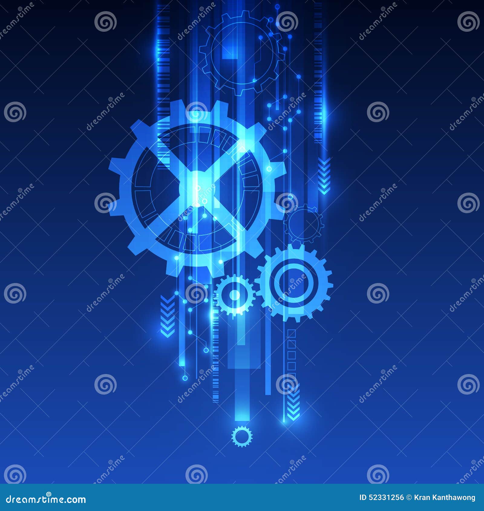 Vector Digital Speed Technology, Abstract Background Stock Vector ...