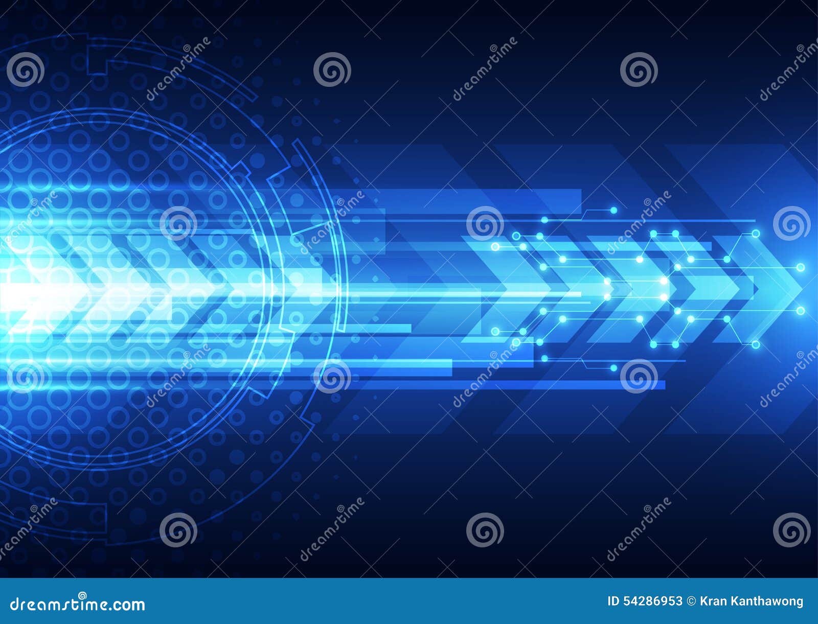 Vector Digital Speed Technology, Abstract Background Stock Vector ...