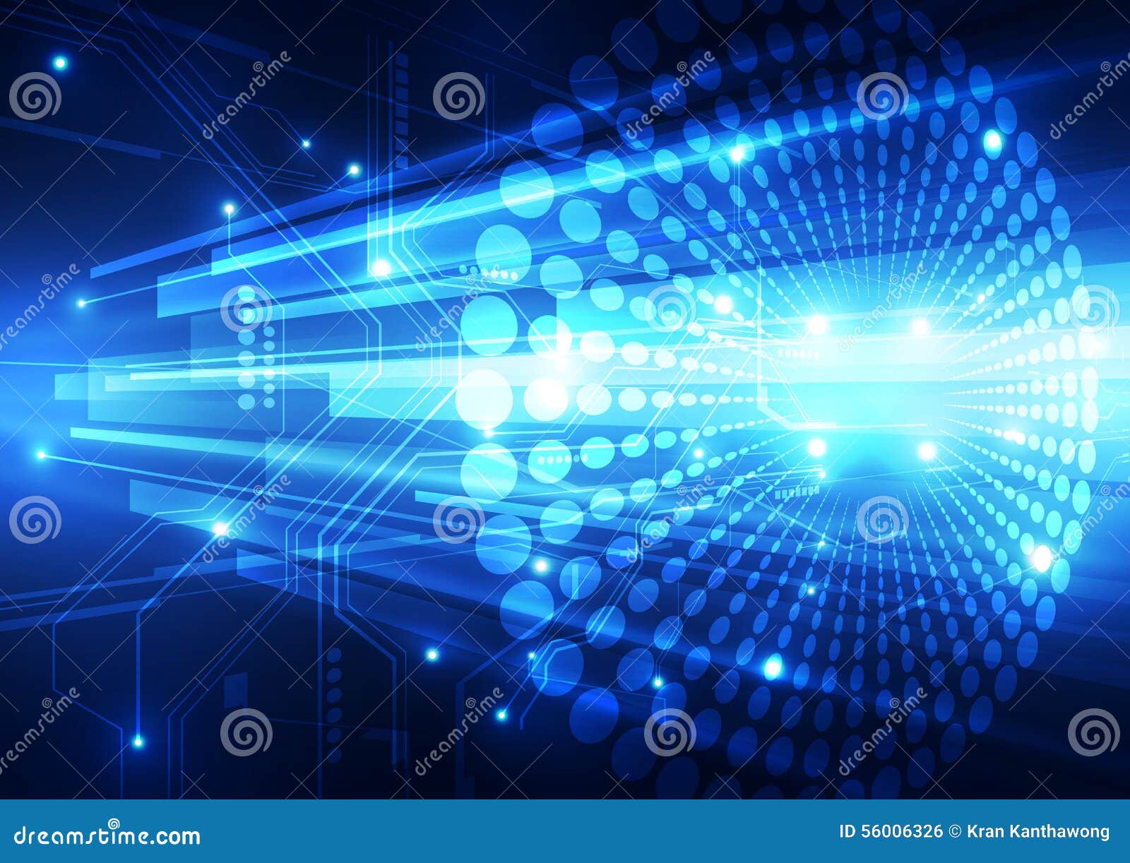 Vector Digital Speed Technology, Abstract Background Stock Vector ...