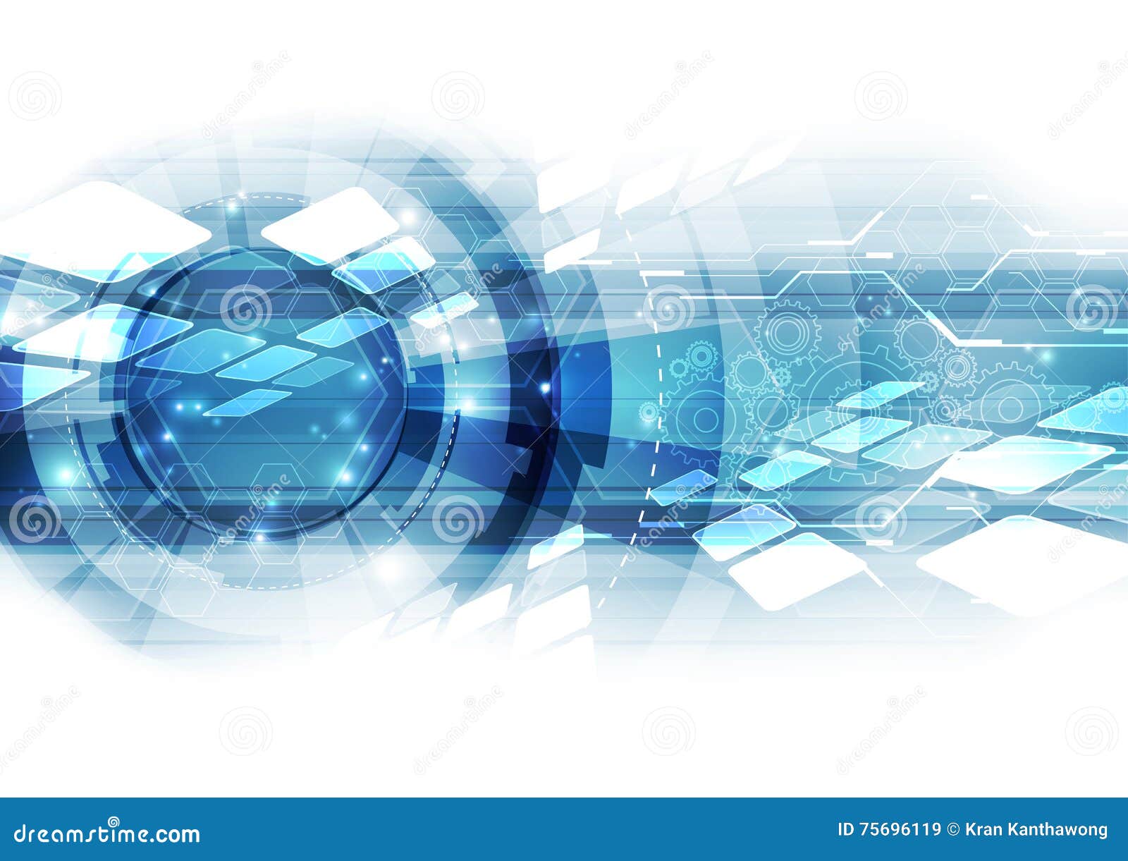 Vector Digital Speed Technology Concept, Abstract Background Stock ...